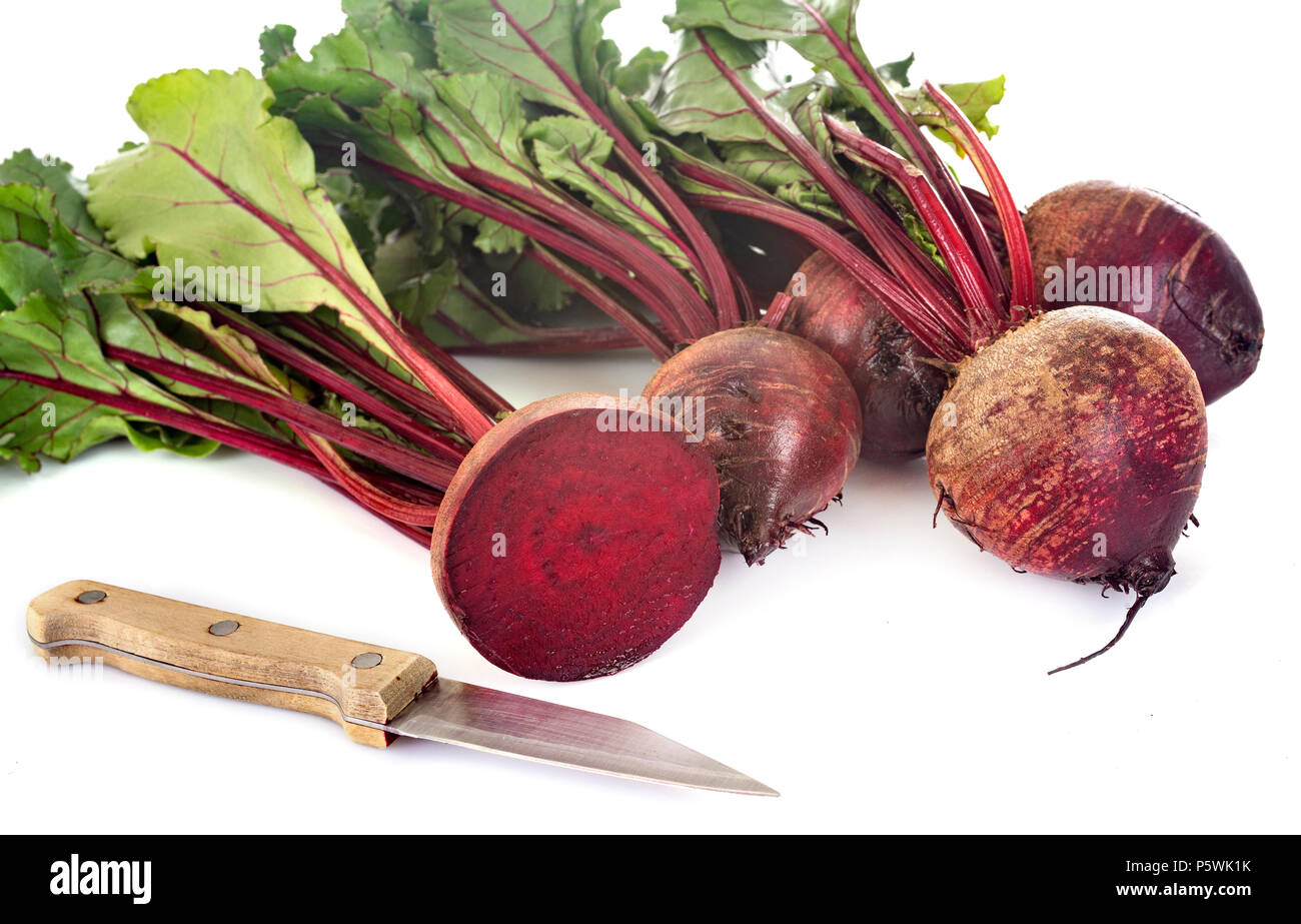 fresh beetroot in front of white background Stock Photo - Alamy