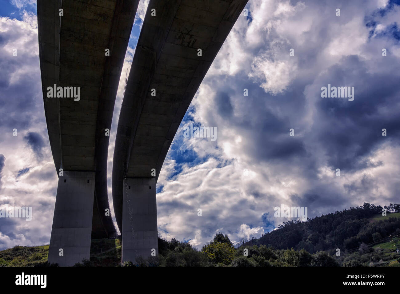 Isolated suspension bridge hi-res stock photography and images - Alamy