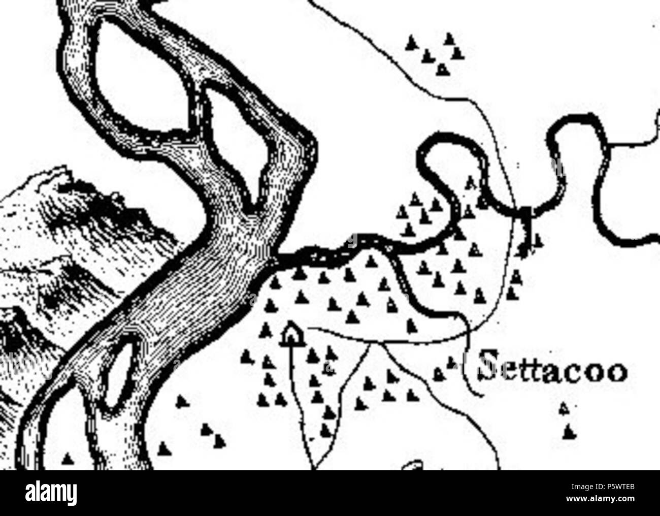N/A. Detail of Henry Timberlake's 1765 'Draught of the Cherokee Country ...