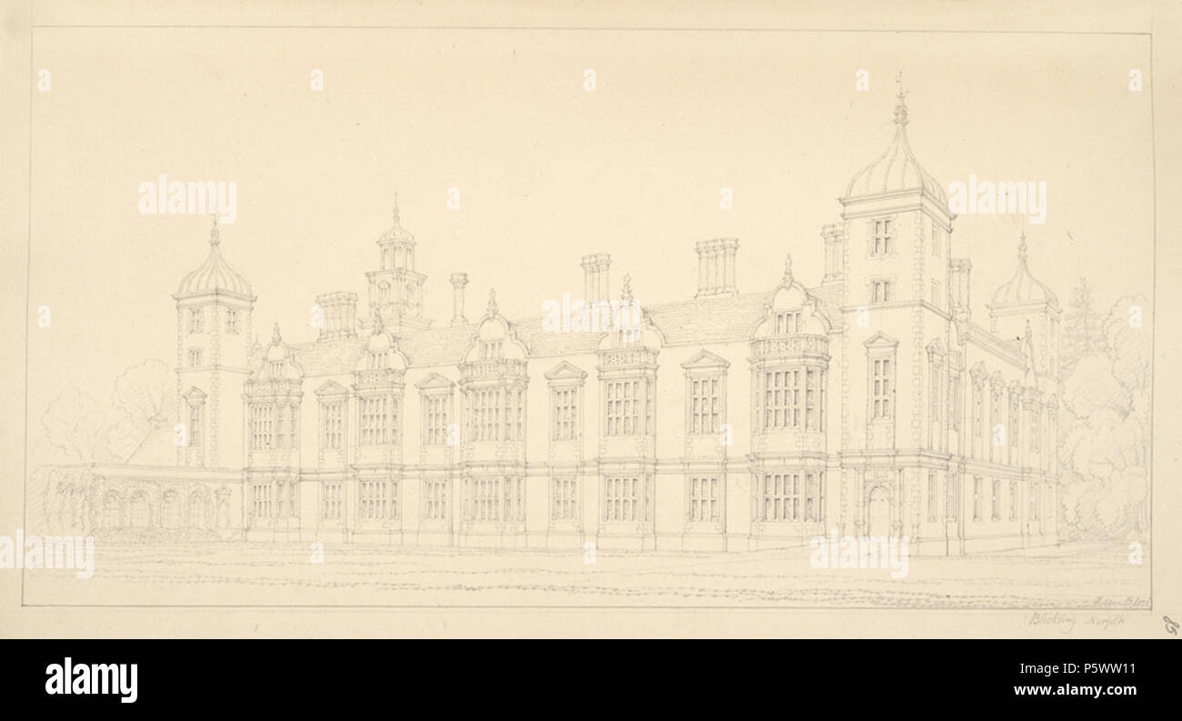 Pencil drawing of buckingham palace hi-res stock photography and images ...