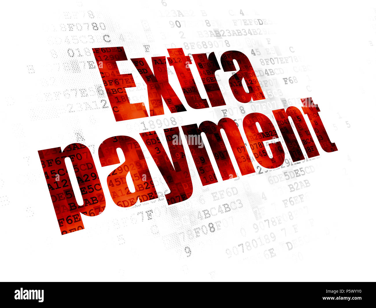 Banking concept: Extra Payment on Digital background Stock Photo - Alamy