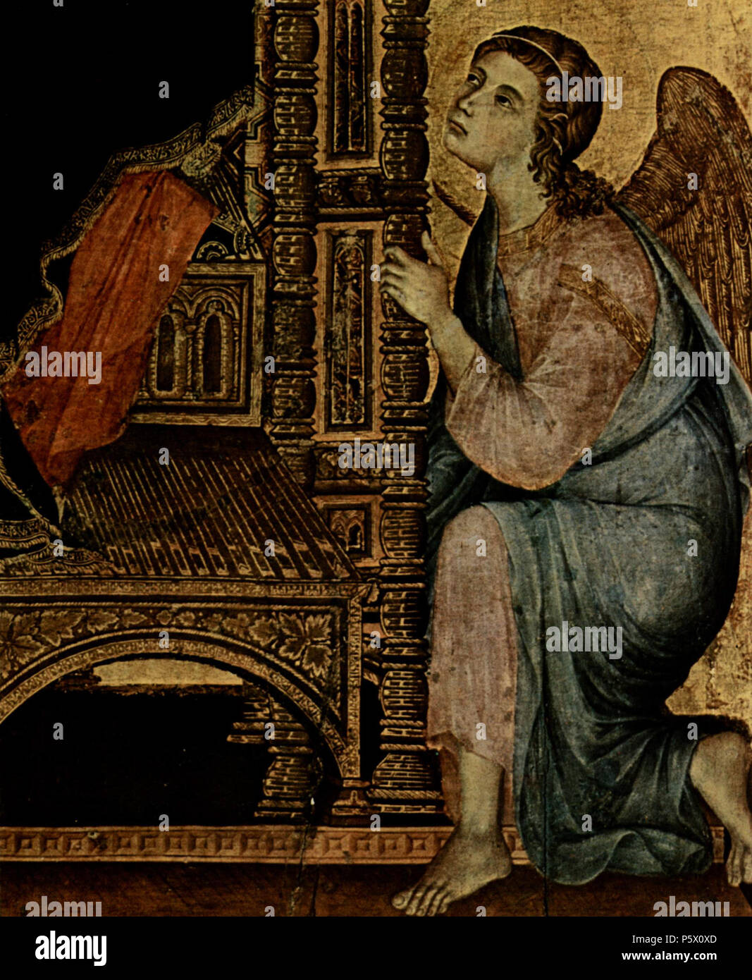Deutsch: Madonna Rucellai, Szene: Thronende Madonna und Engel, Detail ...