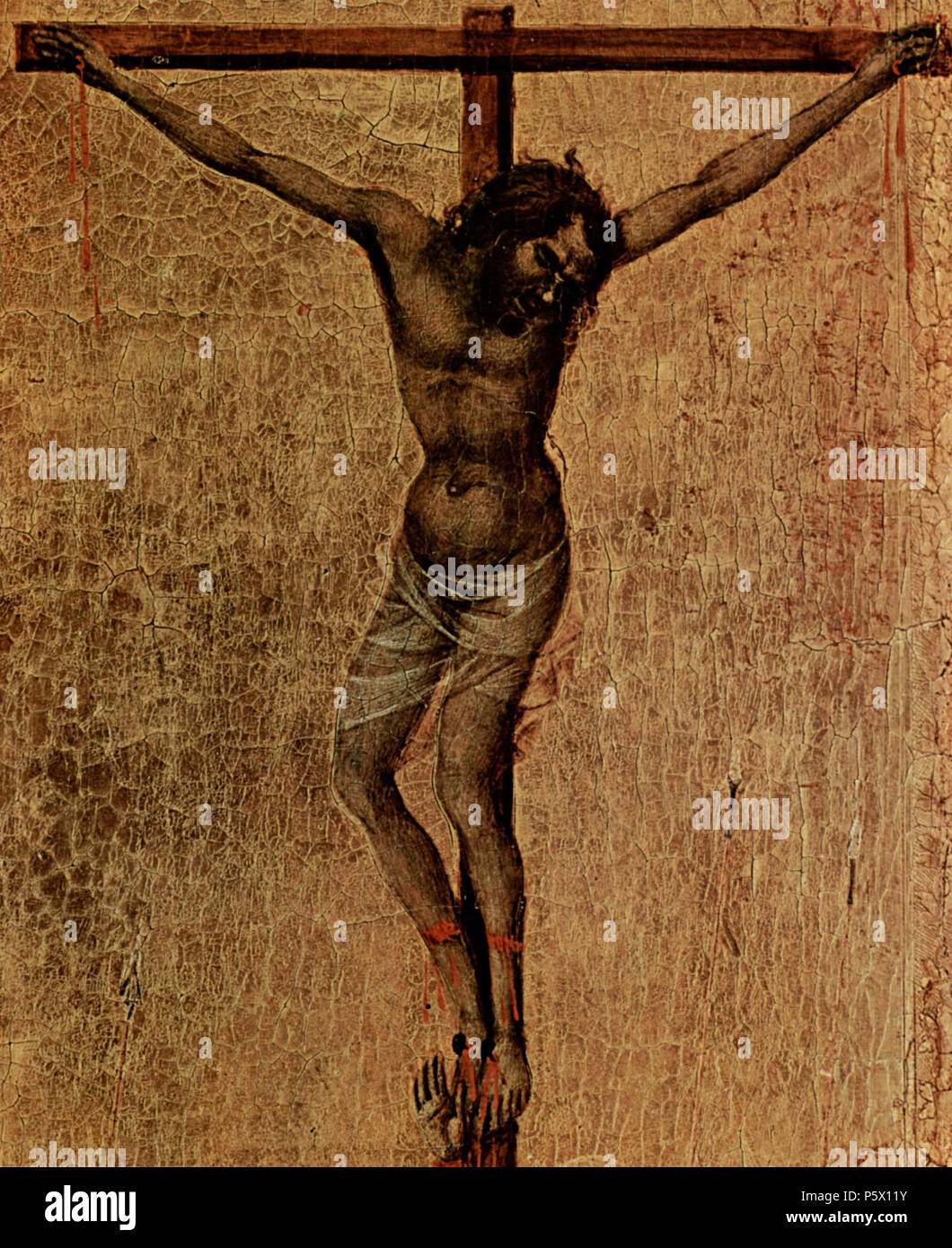 Deutsch: Maestà, Altarretabel des Sieneser Doms, Rückseite, Hauptregister mit Szenen zu Christi ...