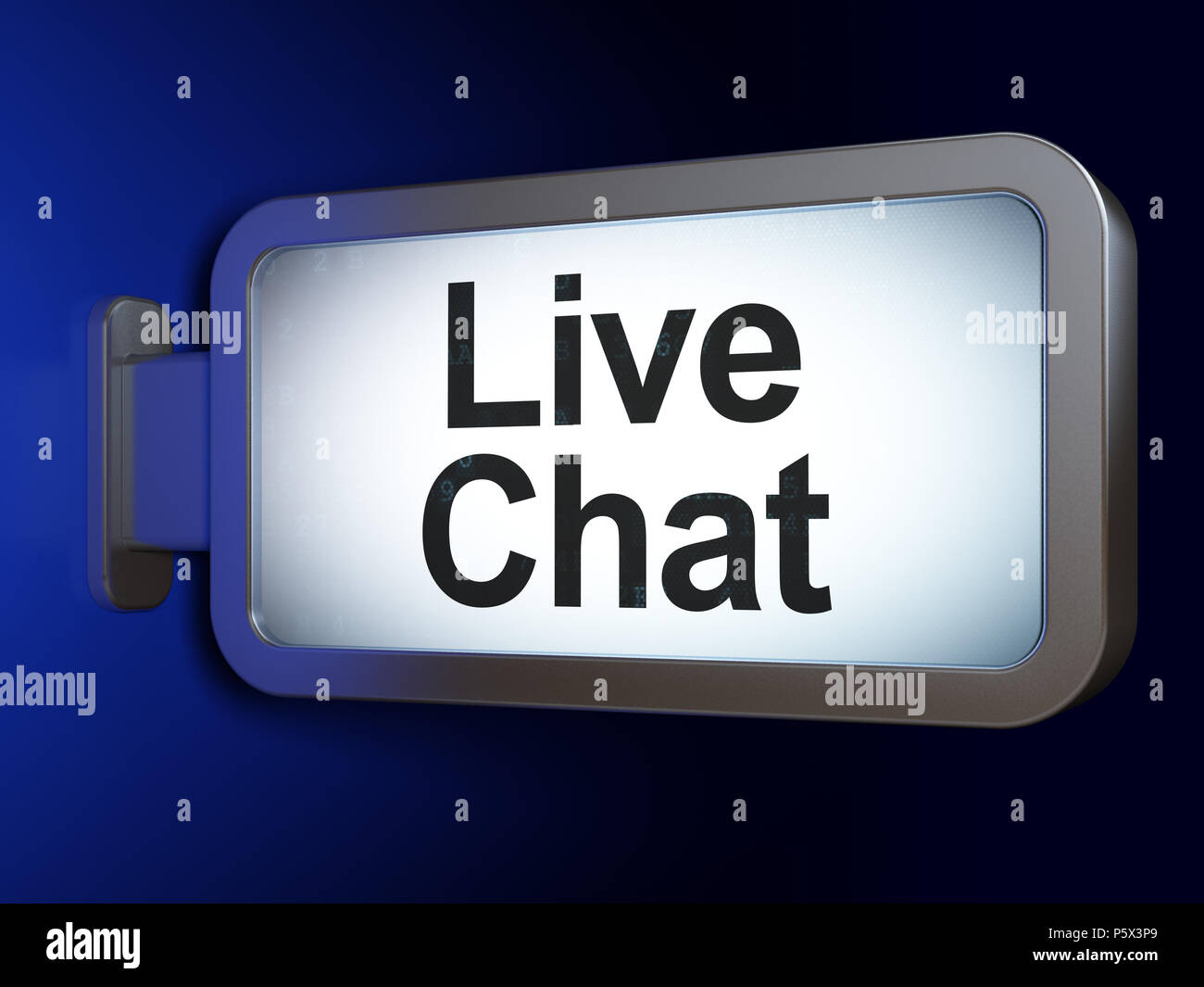 Web development concept: Live Chat on billboard background Stock Photo ...