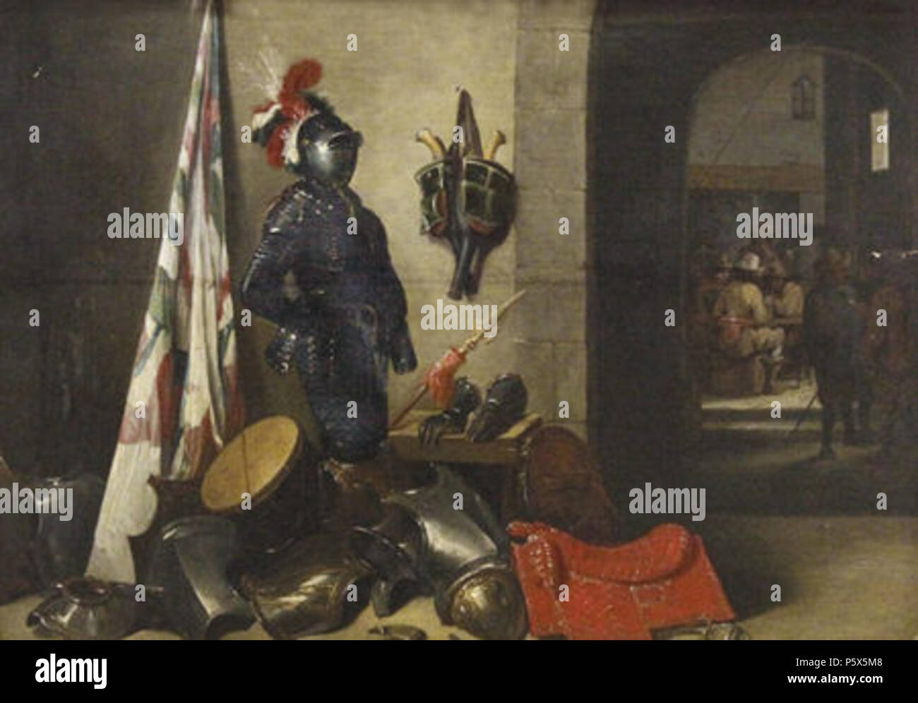 English: Guardroom circa 1650. N/A 380 Cornelis Mahu - Guardroom Stock ...