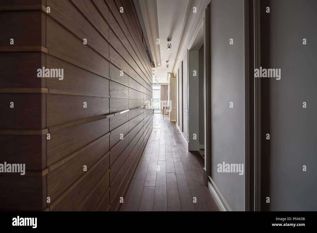 Stylish modern corridor Stock Photo - Alamy