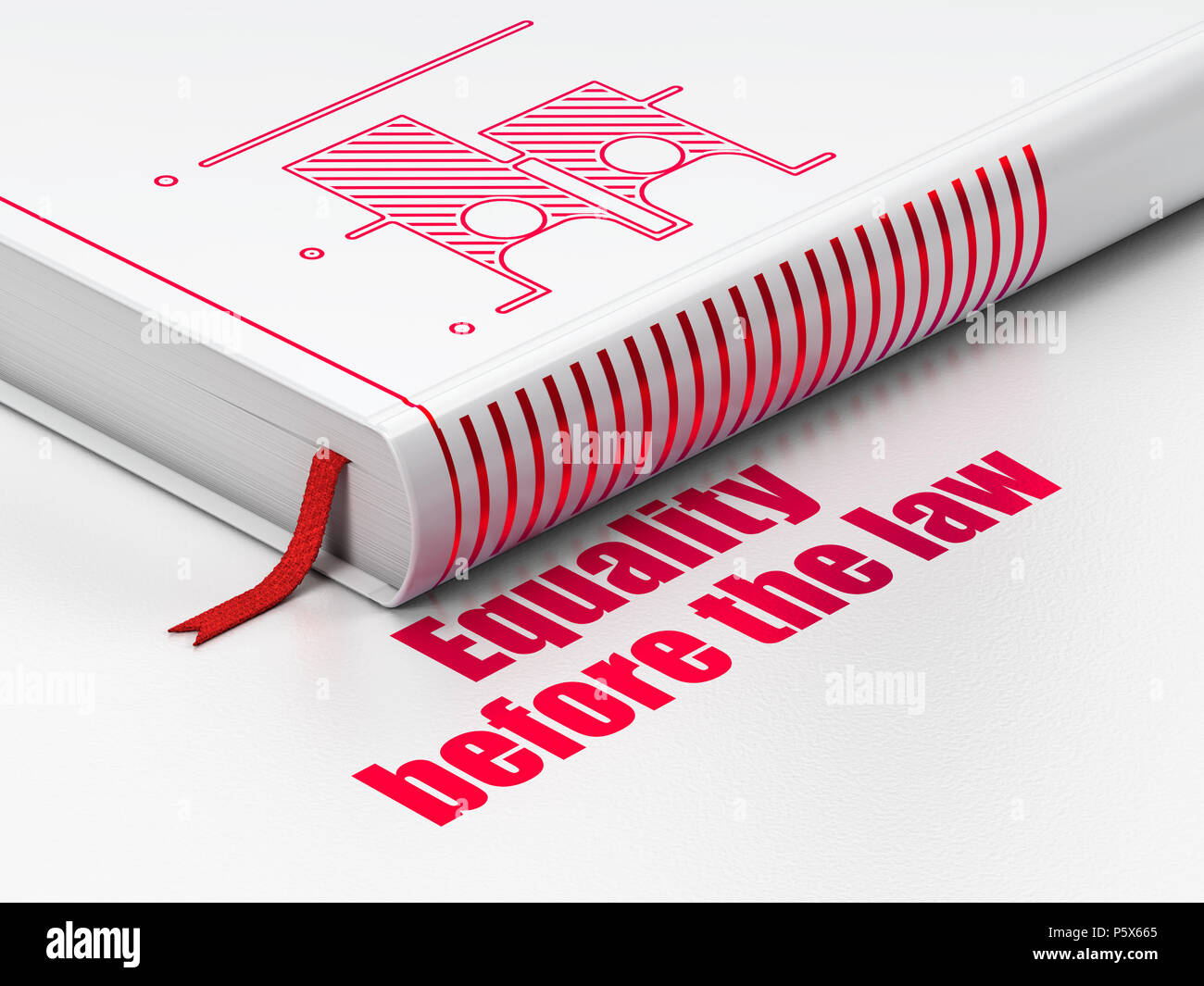 Politics concept: book Election, Equality Before The Law on white ...