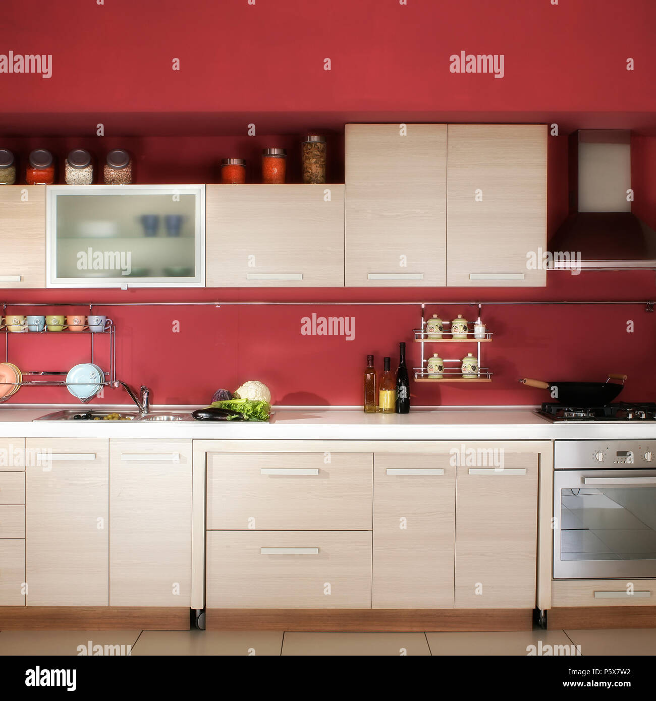 an image of modern kitchen Stock Photo - Alamy