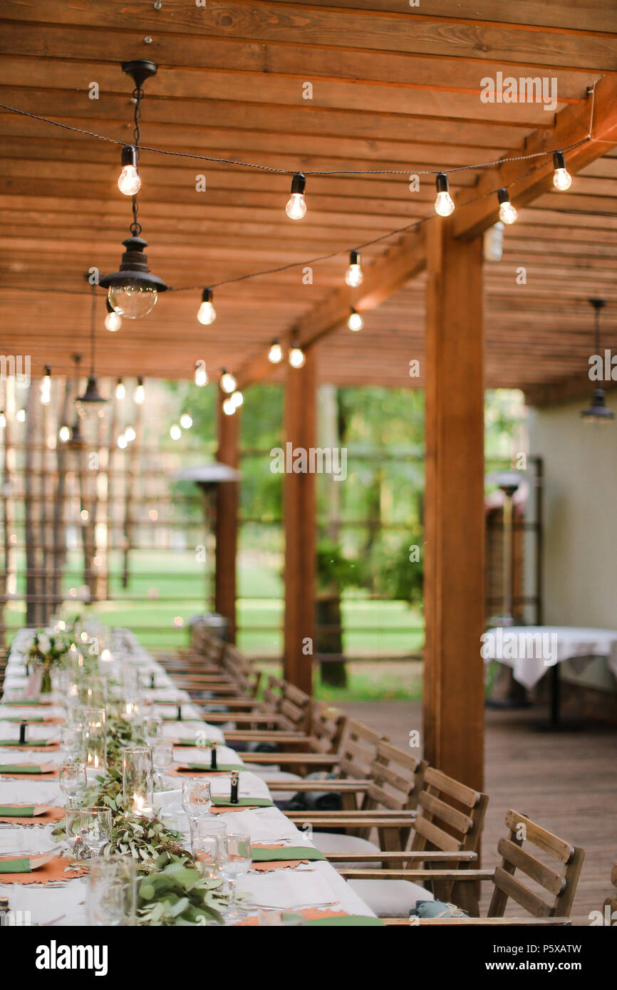 Decorated dinner table scene beautiful hi-res stock photography and ...