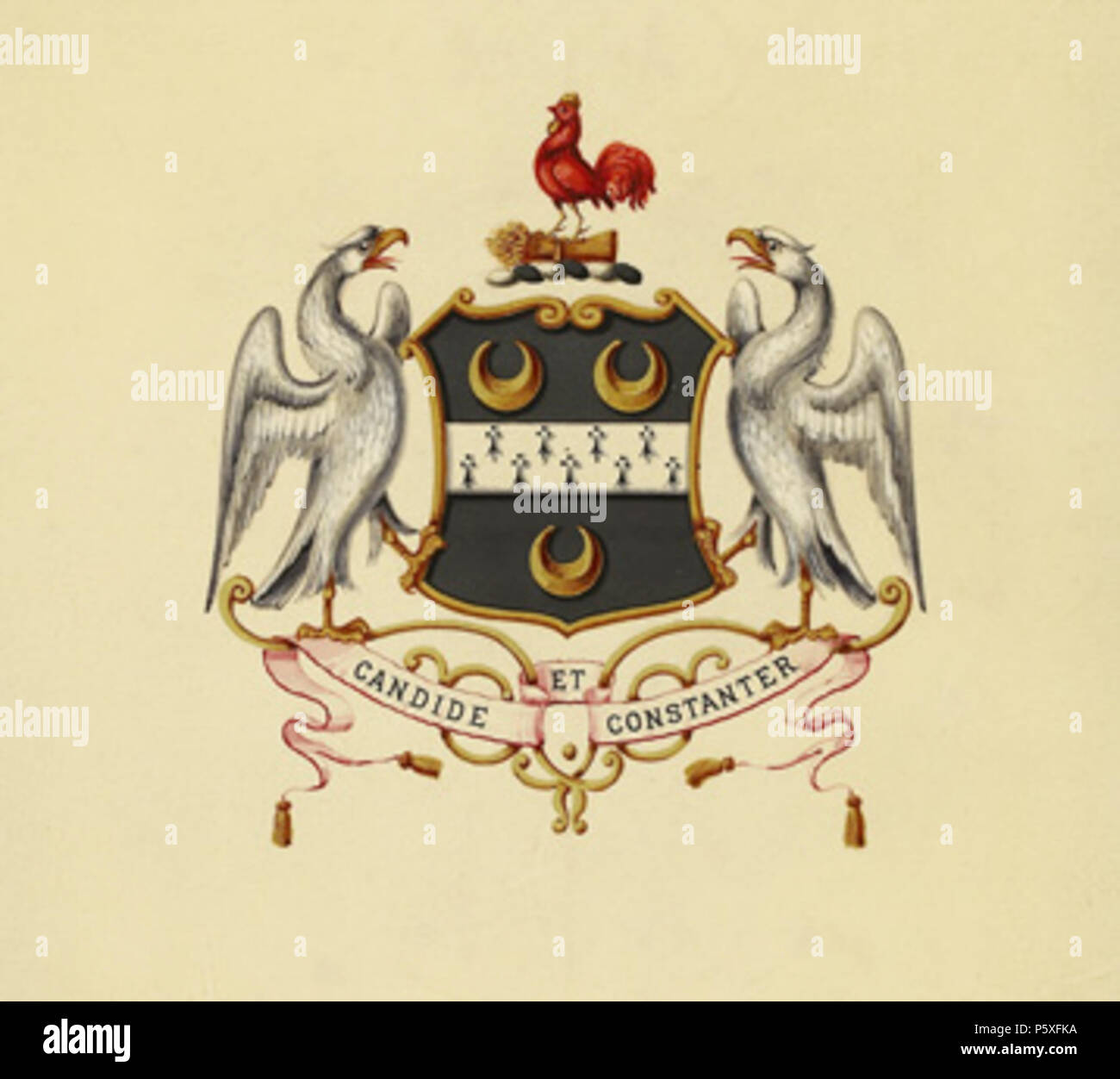 N/A. Earl of Coventry coat of arms (sable a fesse ermine between three ...