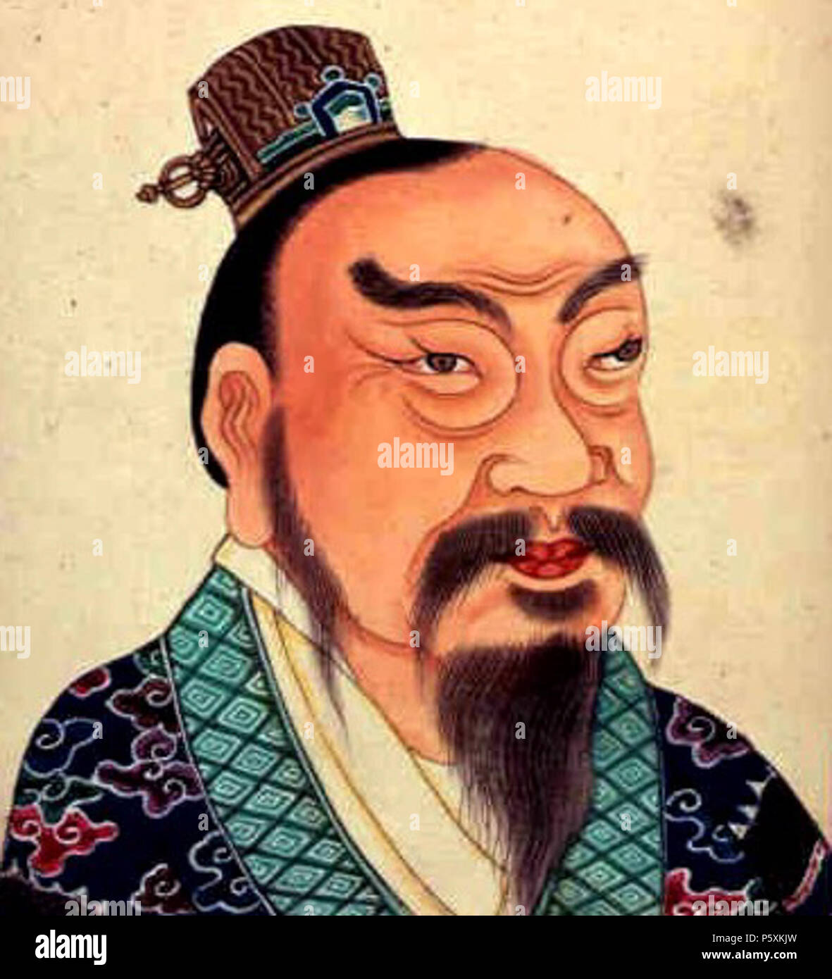 N/A. English: A portrait painting of Emperor Gao of Han (Liu Bang ...