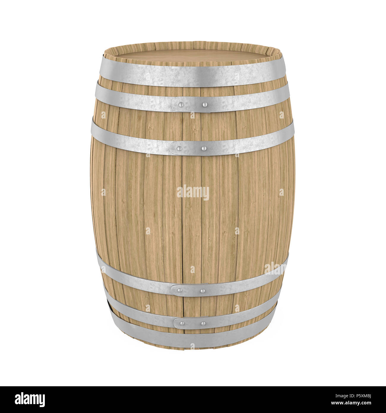 Wooden Barrel Isolated Stock Photo - Alamy