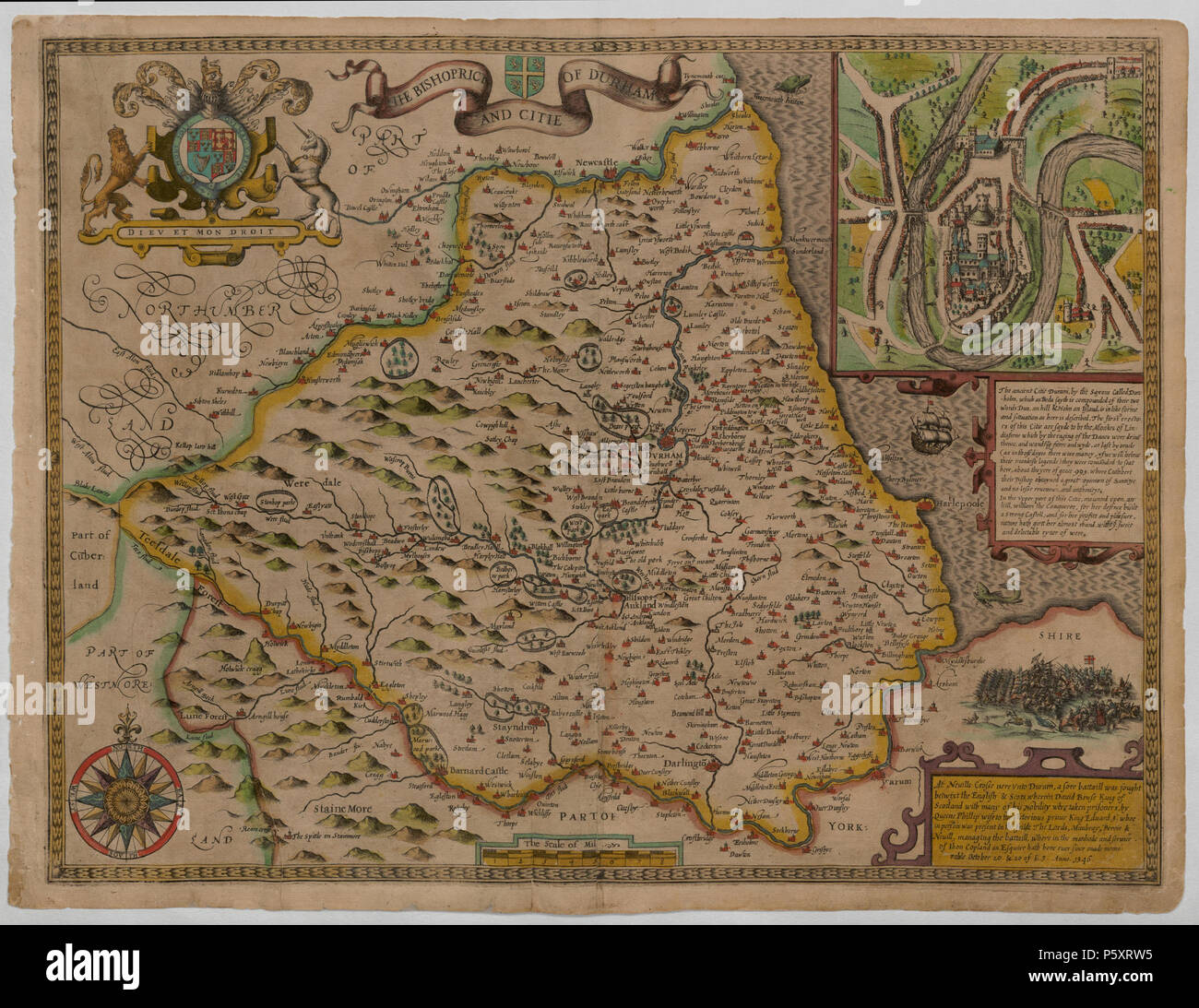 Durham map hi-res stock photography and images - Alamy