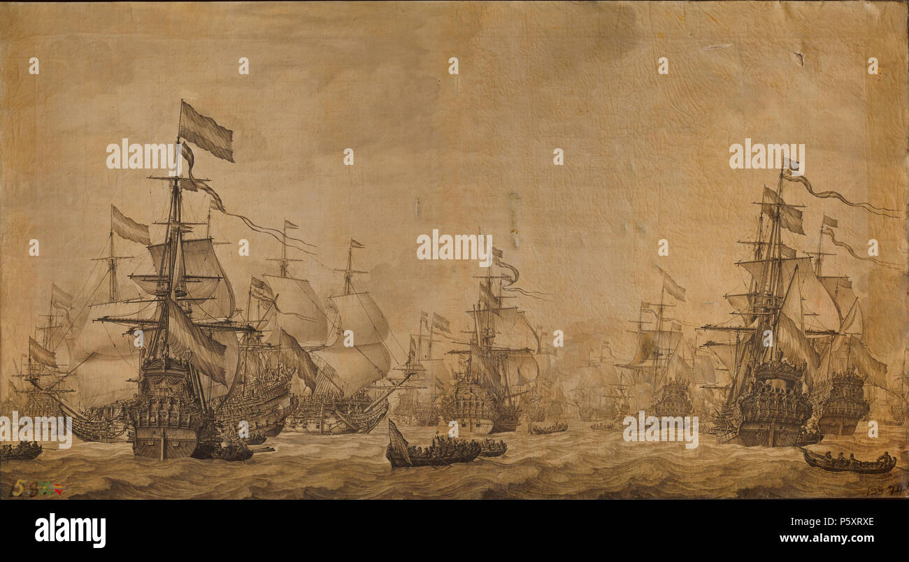 Dutch Battleships 1672. N/A 487 Dutch battleships Stock Photo - Alamy