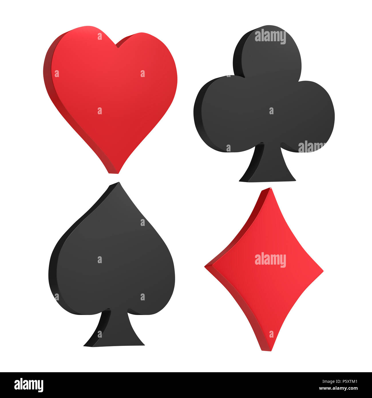 Playing Card Symbol Isolated Stock Photo - Alamy