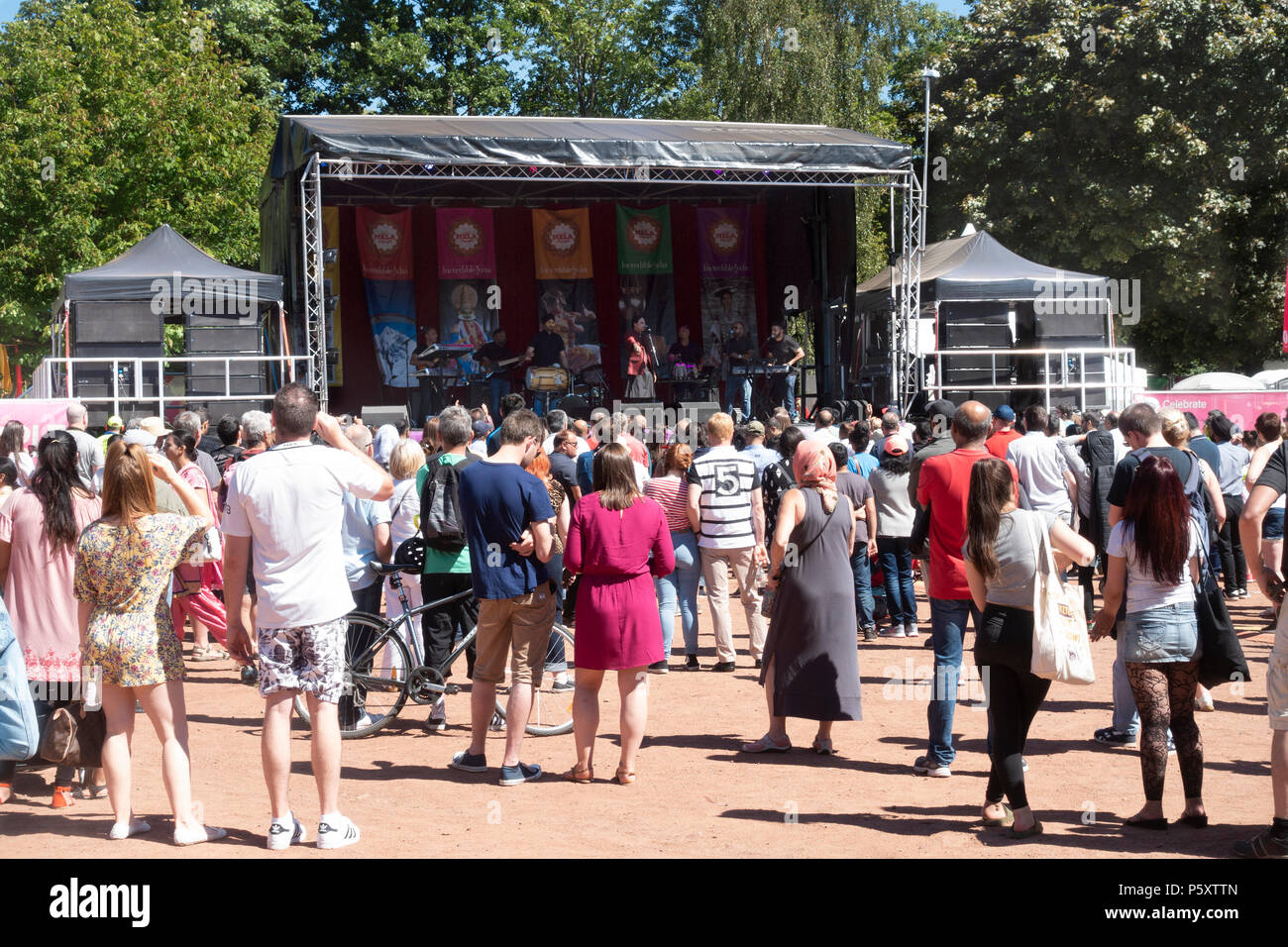 Watching singer on stage outdoor hi-res stock photography and images ...