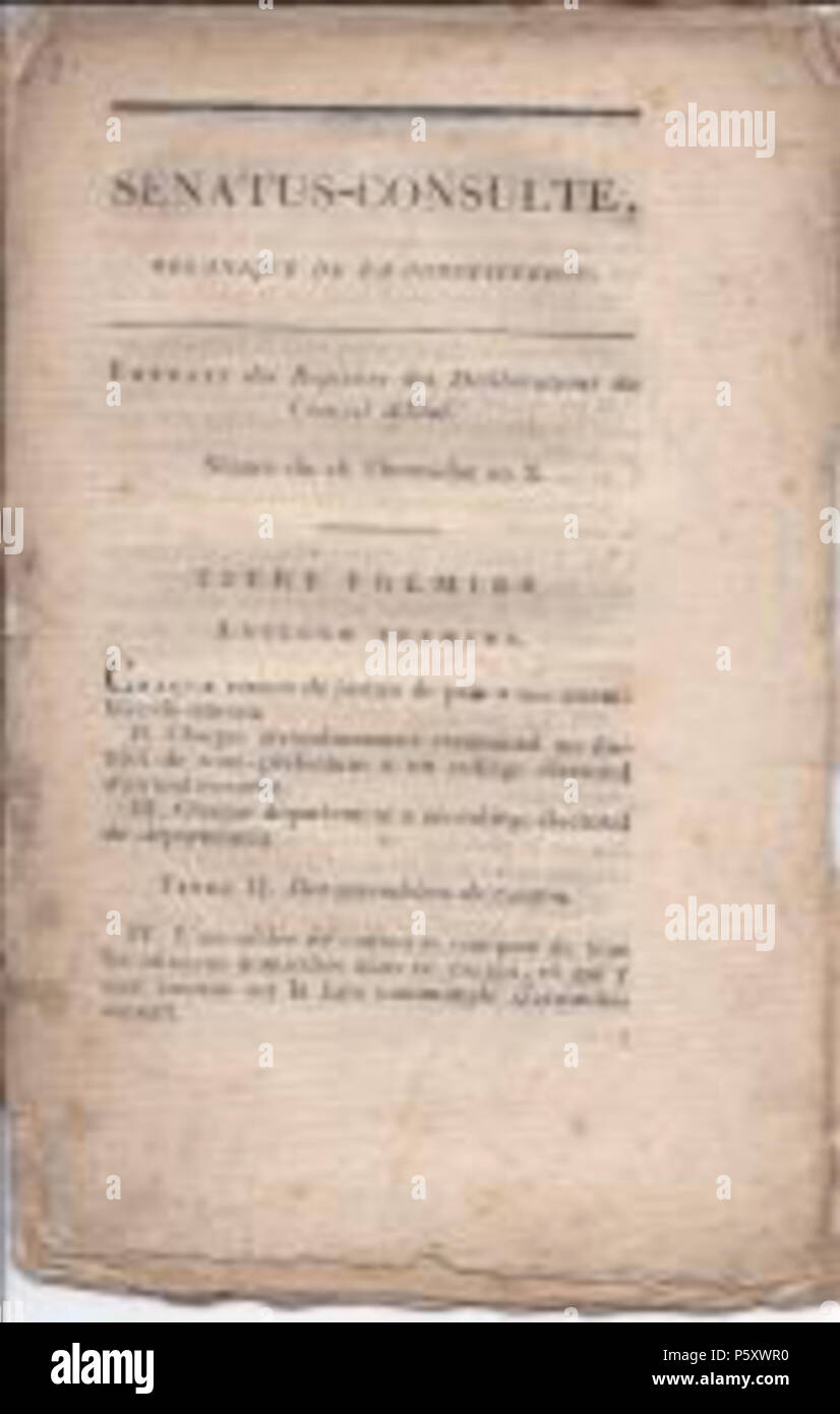 N/A. English: Title page of the Constitution of the Year X . 29 June ...