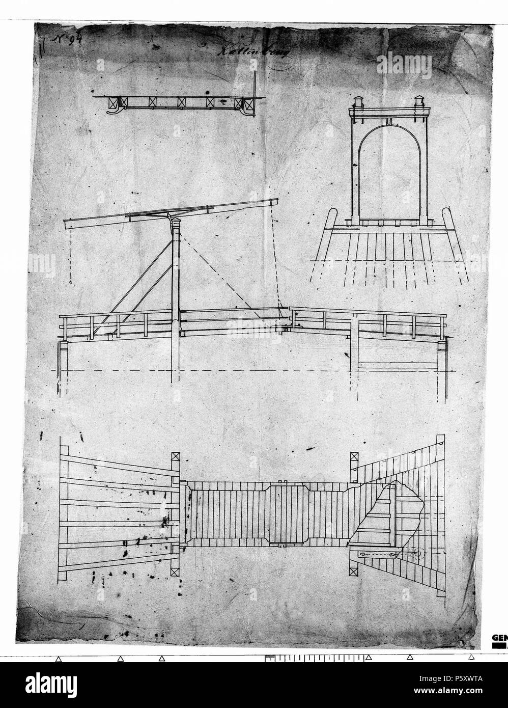 N/A. Nederlands: Beschrijving Constructietekening van een klap- of ...