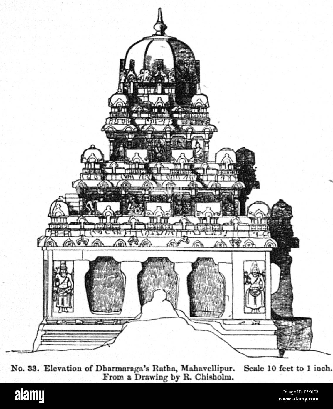 Dharmaraja ratha Black and White Stock Photos & Images - Alamy