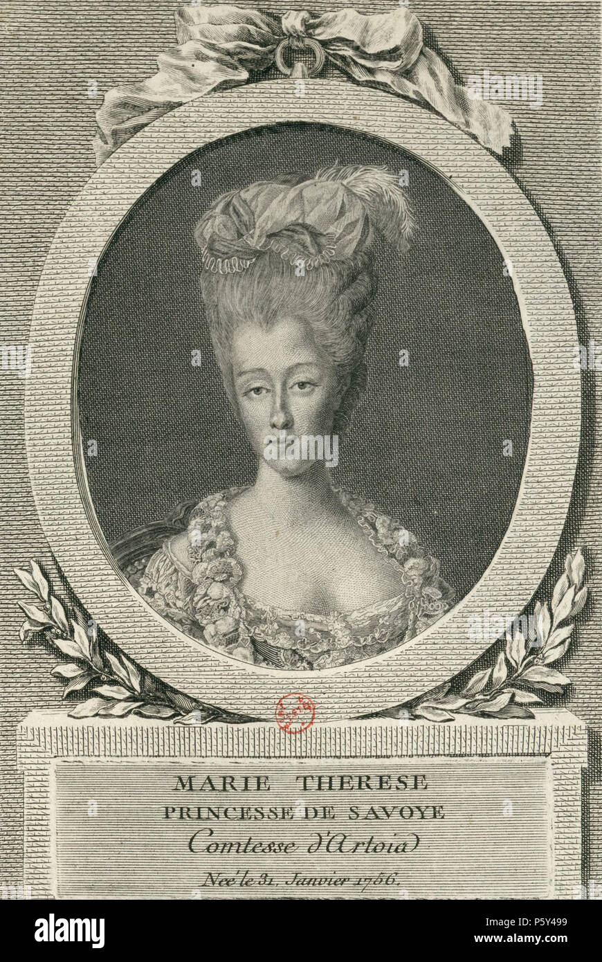 N/A. English: Engraved portrait of Maria Theresa of Savoy (1756-1805 ...