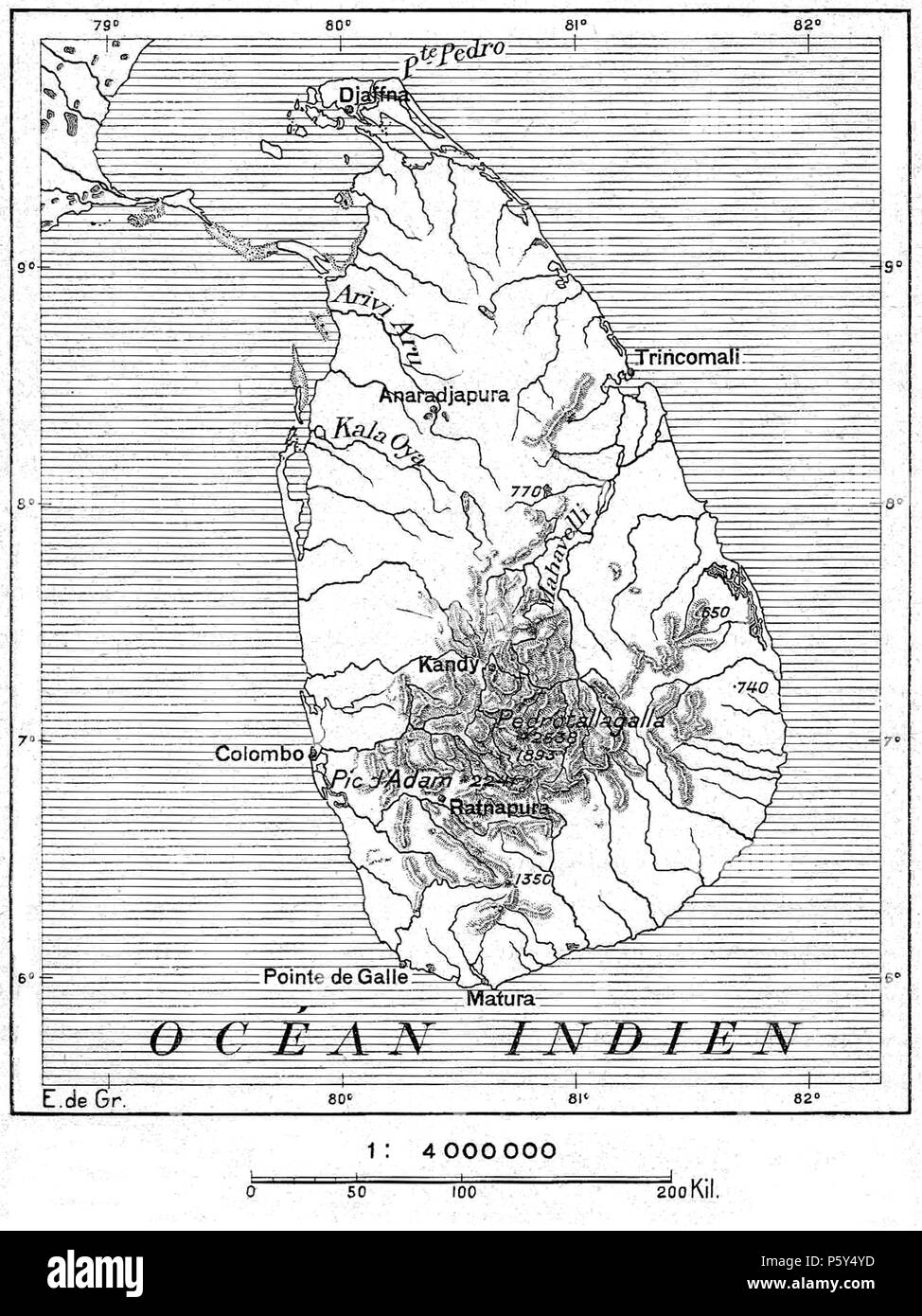 Sri lanka map Black and White Stock Photos & Images - Alamy