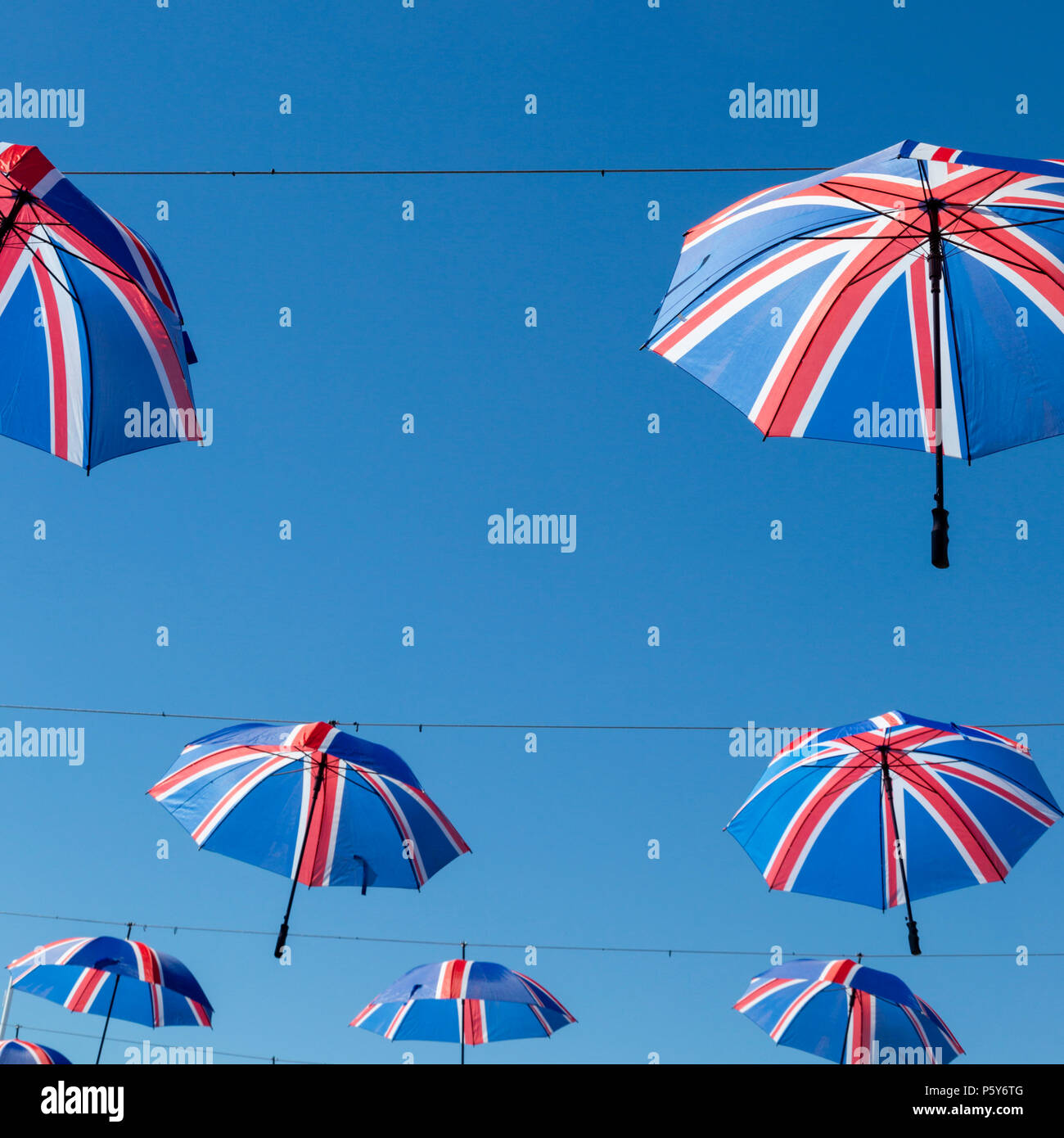 Blue british flag hi-res stock photography and images - Alamy