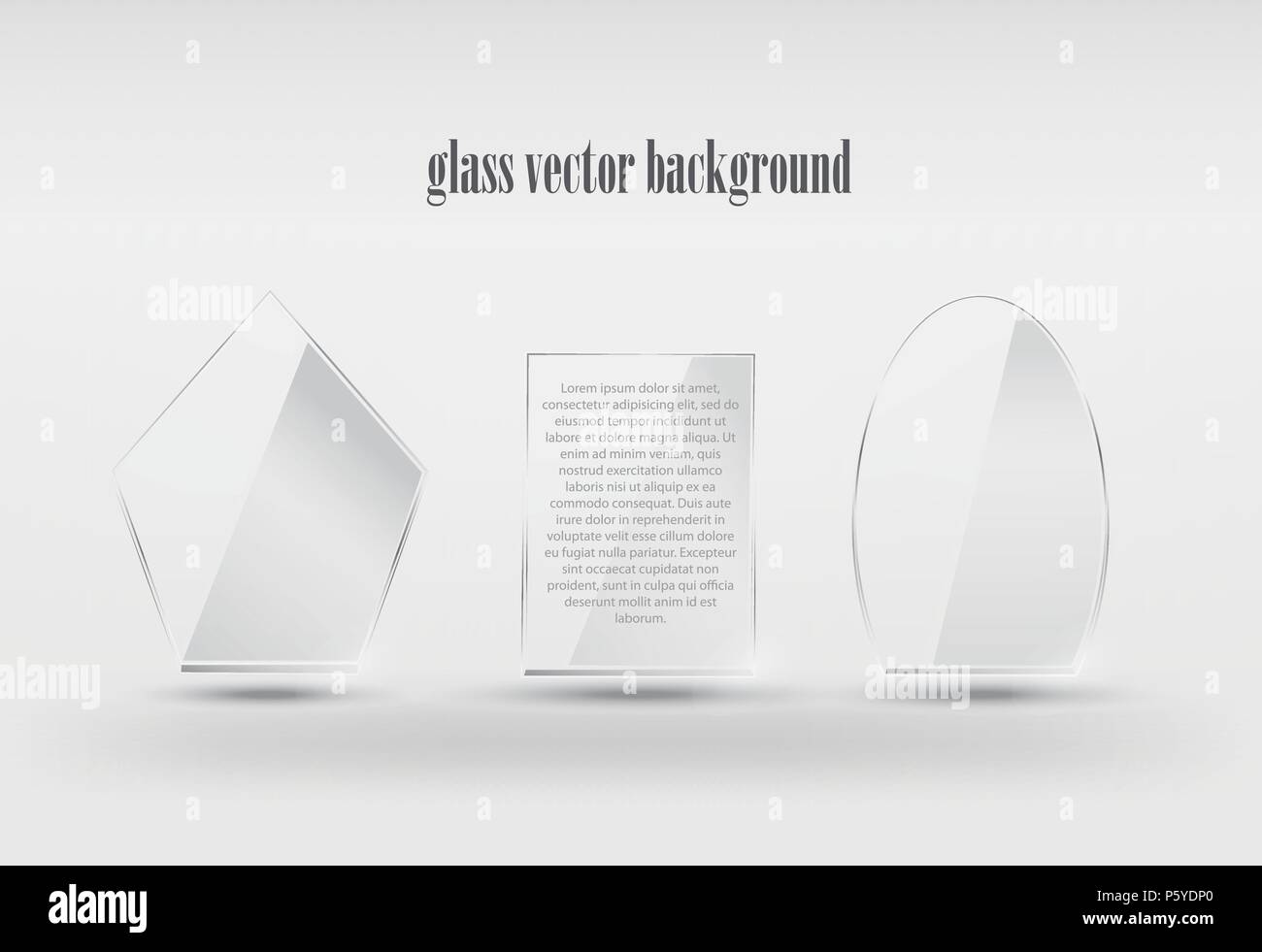 Vector realistic transparent glass shapes Stock Vector Image & Art - Alamy