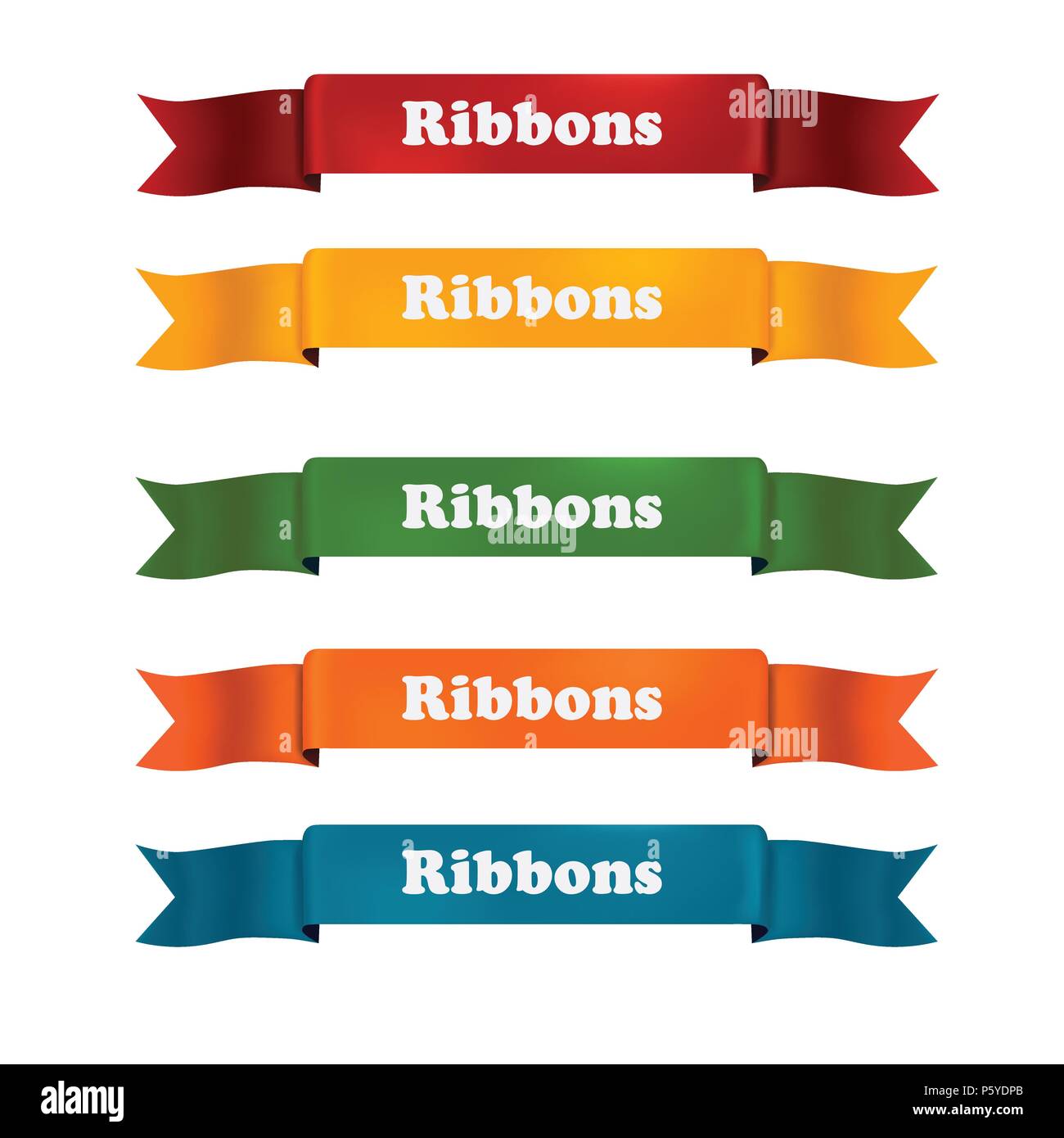 Red ribbon on old Stock Vector Images - Alamy