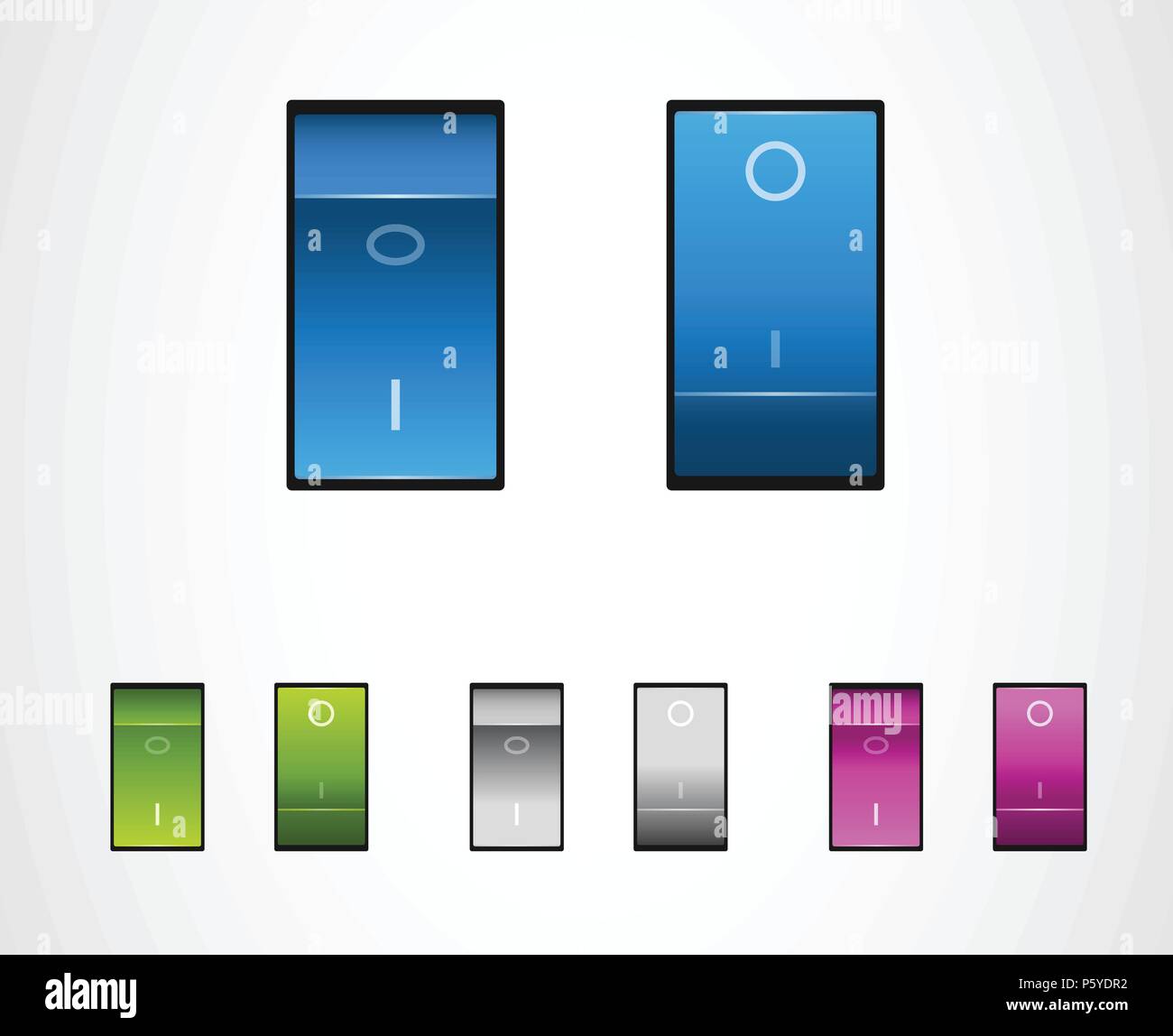 Silver toggle Stock Vector Images - Alamy