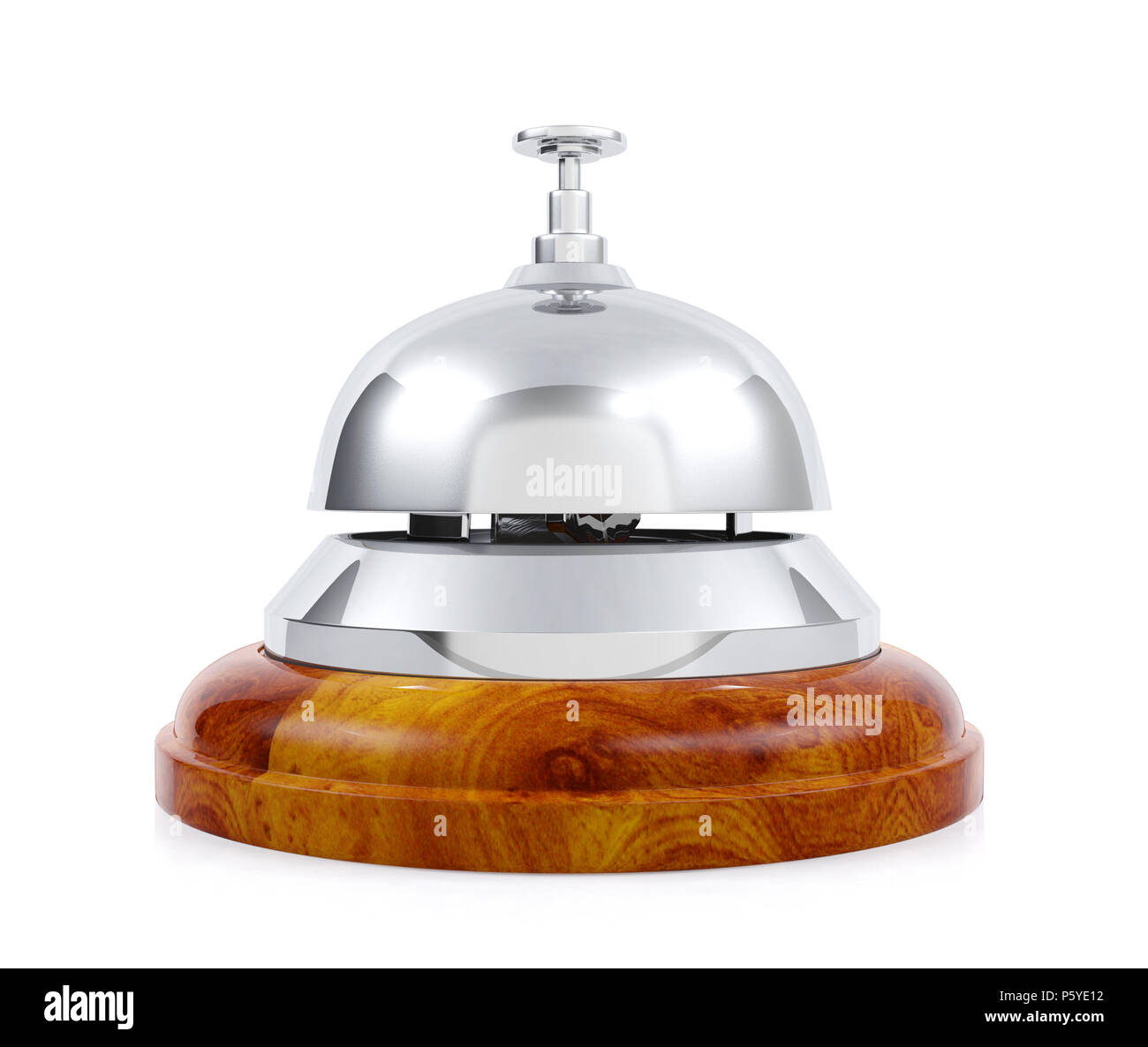 Hotel service bell isolated on white background, 3D rendering Stock ...