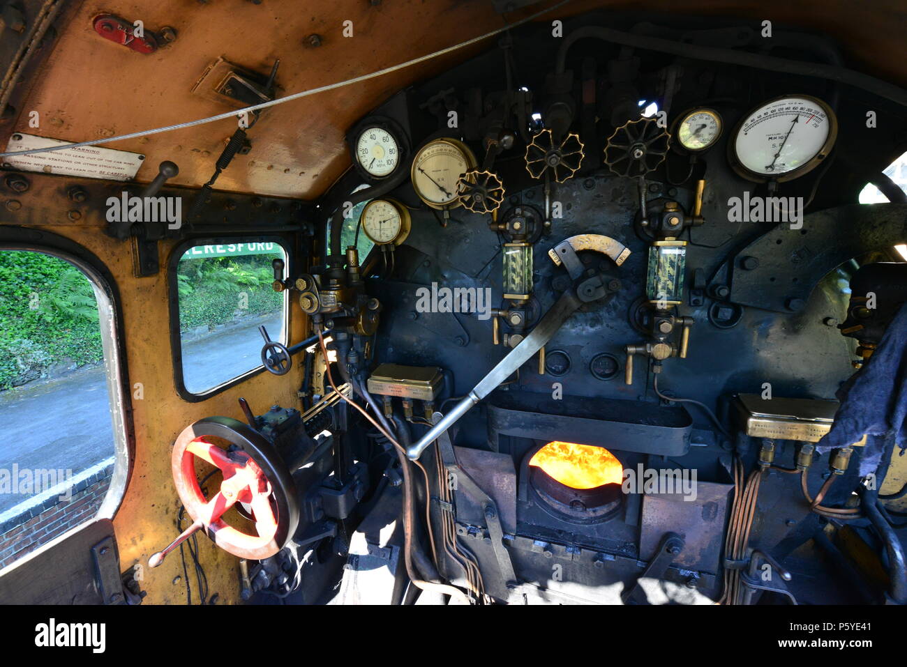 Gauges cab steam locomotive hi-res stock photography and images - Alamy