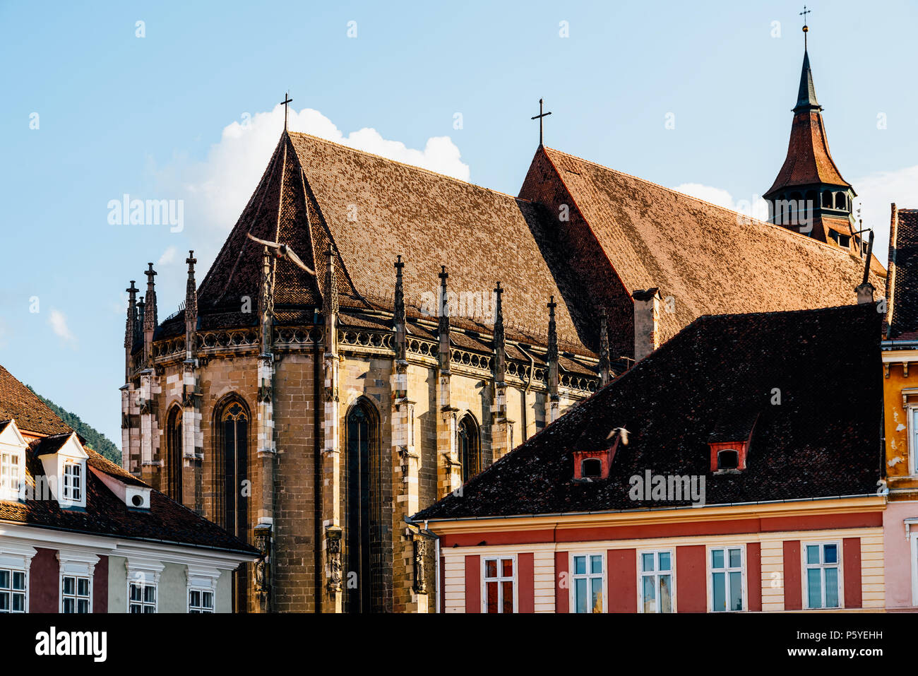 The Black Church In Brasov City Of Romania Stock Photo - Alamy