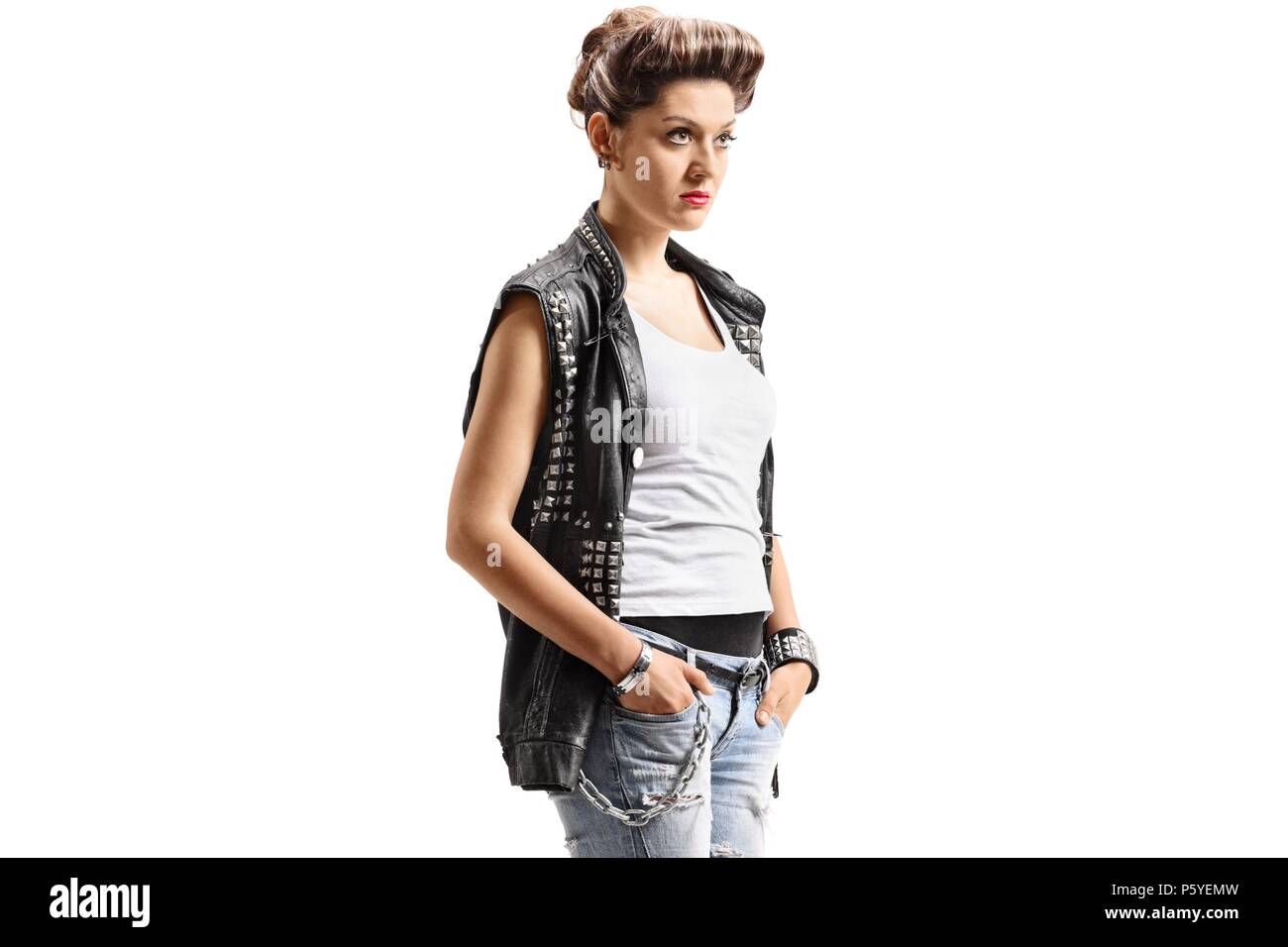 Female punk rocker hi-res stock photography and images - Alamy