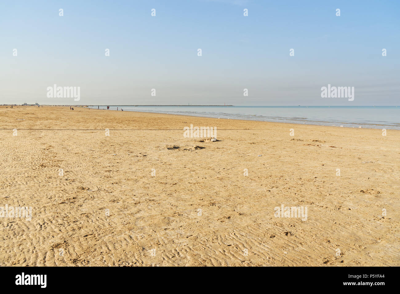 City beach at Persian Gulf in Bandar Ganaveh. Bushehr Province. Iran ...
