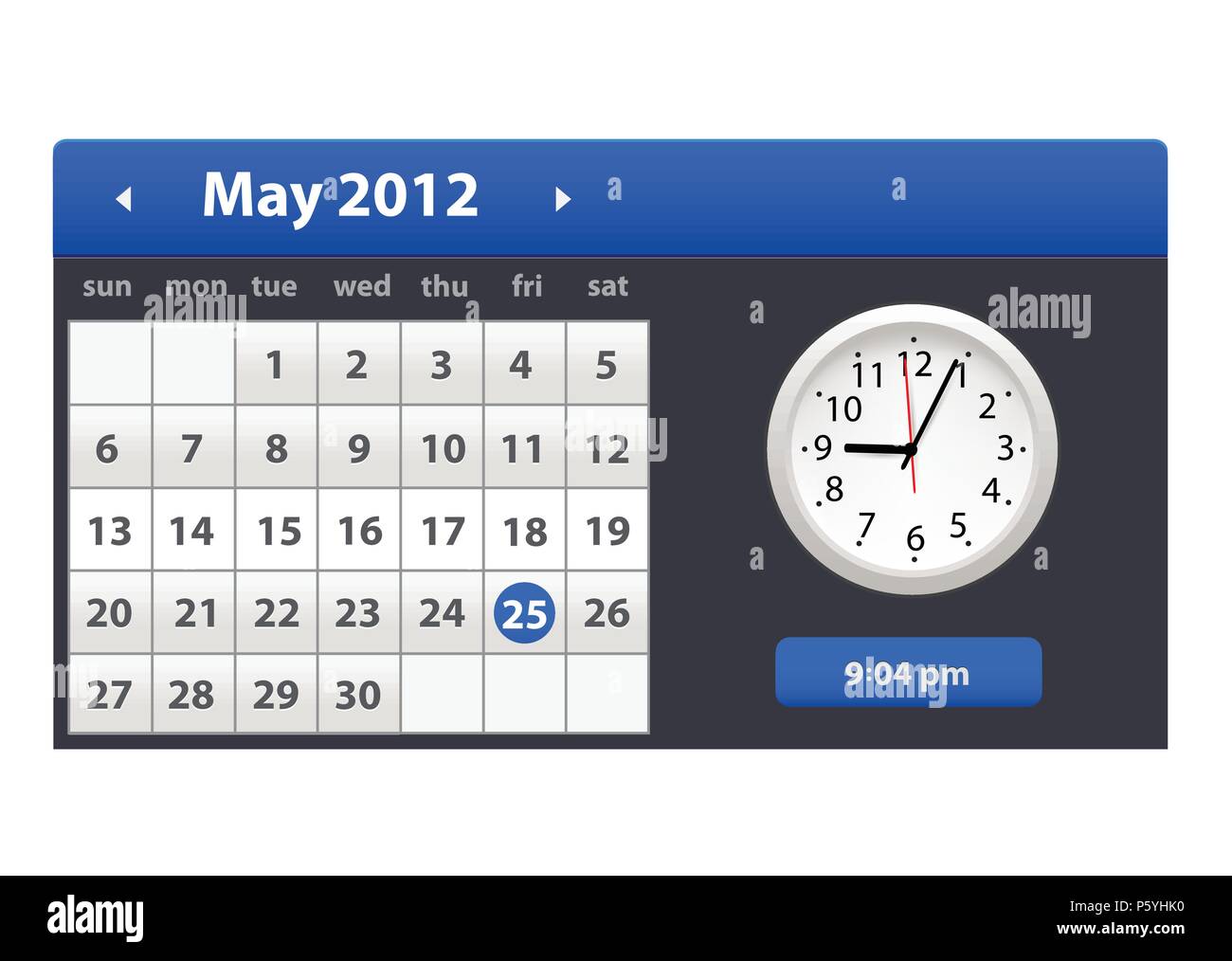 Elegant template calendar hi-res stock photography and images - Alamy