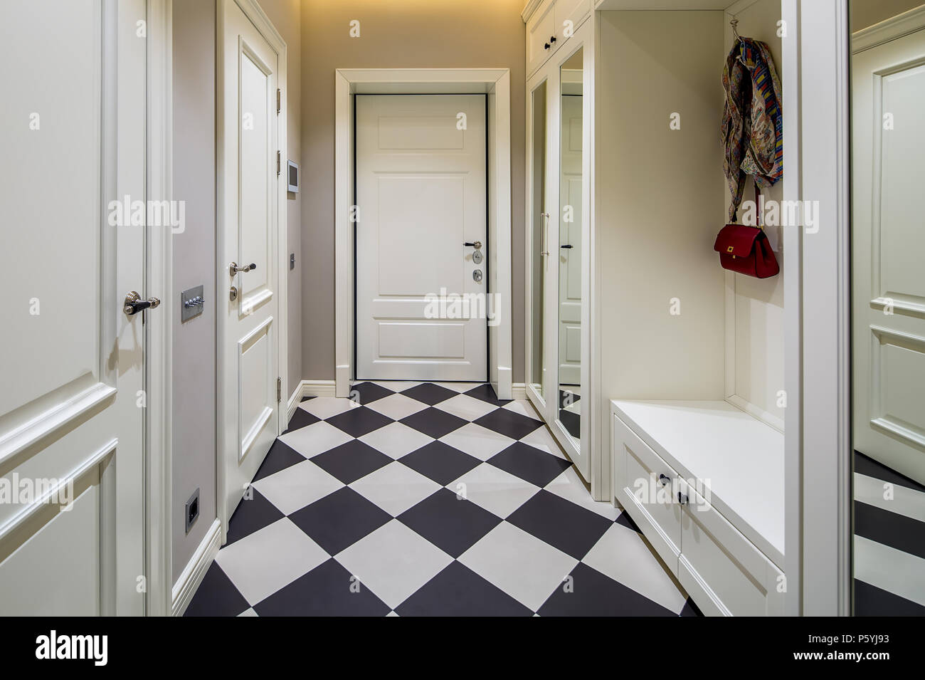 Corridor in modern style Stock Photo - Alamy