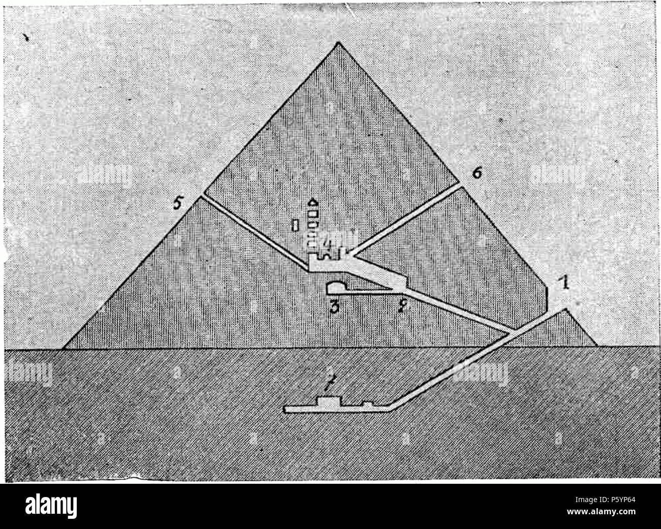 400 D197-coupe de la grande pyramide.-L2-Ch6 Stock Photo - Alamy