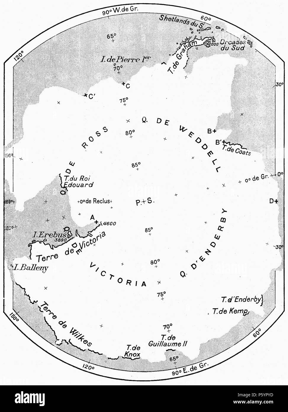 Antarctica map comparison hi-res stock photography and images - Alamy