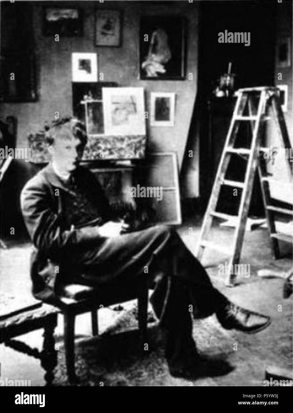 N/A. Français : Photo-portrait du peintre Fabien Launay (1877-1904 ...