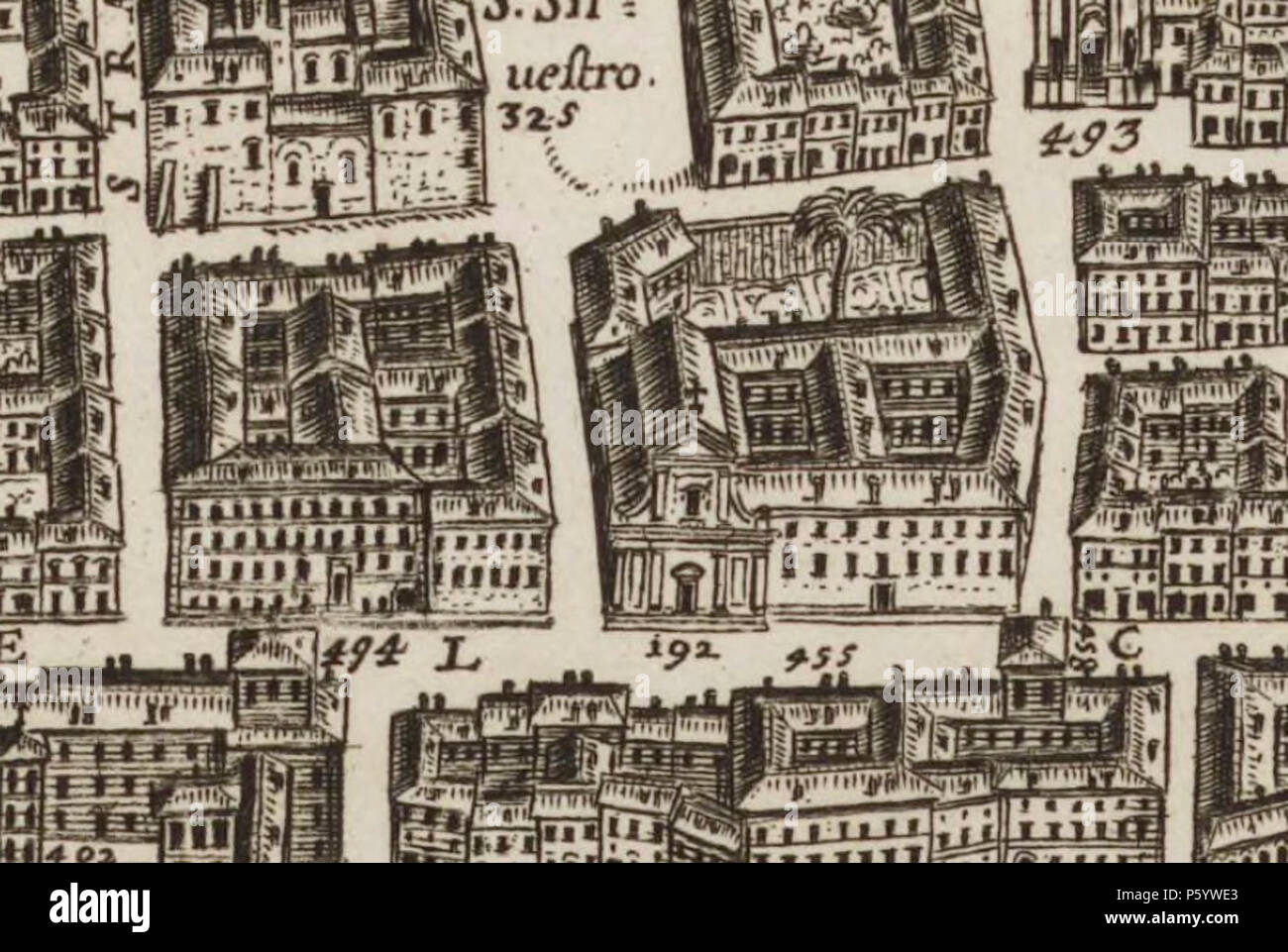 N/A. Italiano: Pianta di Falda . 1676. Giovanni Battista Falda 546 ...