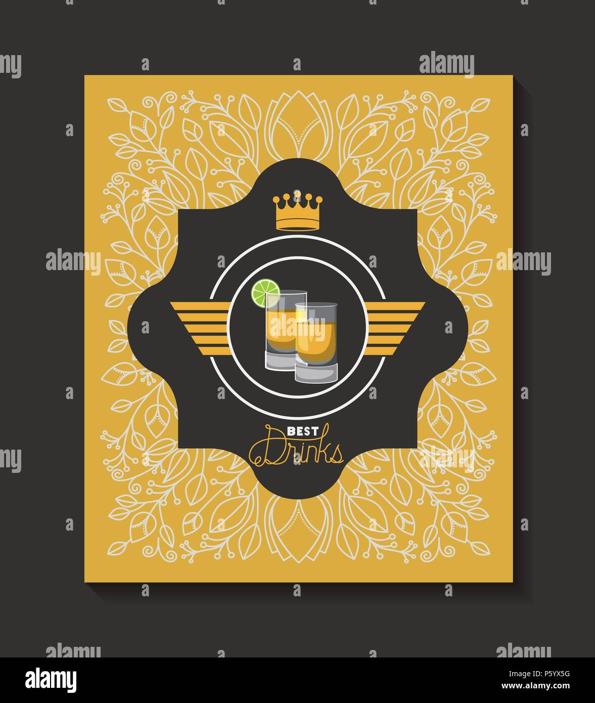 fresh beer elegant frame Stock Vector Image & Art - Alamy