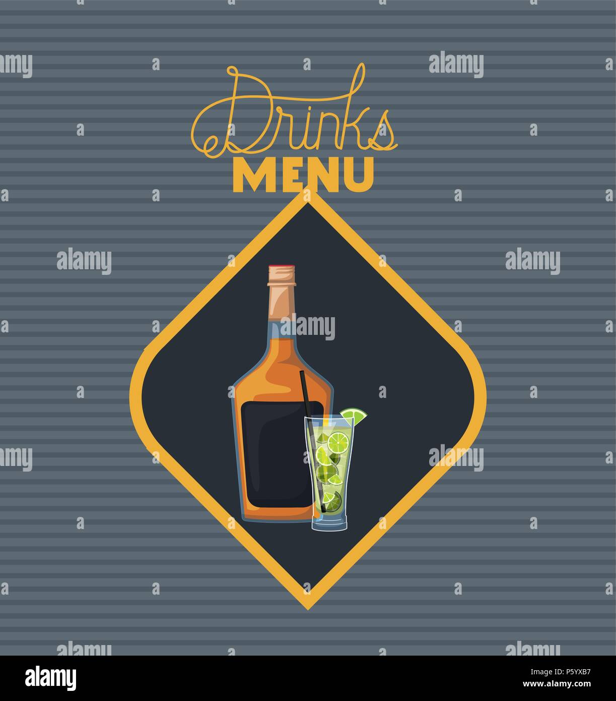 best drink bottle with cup frame Stock Vector Image & Art - Alamy