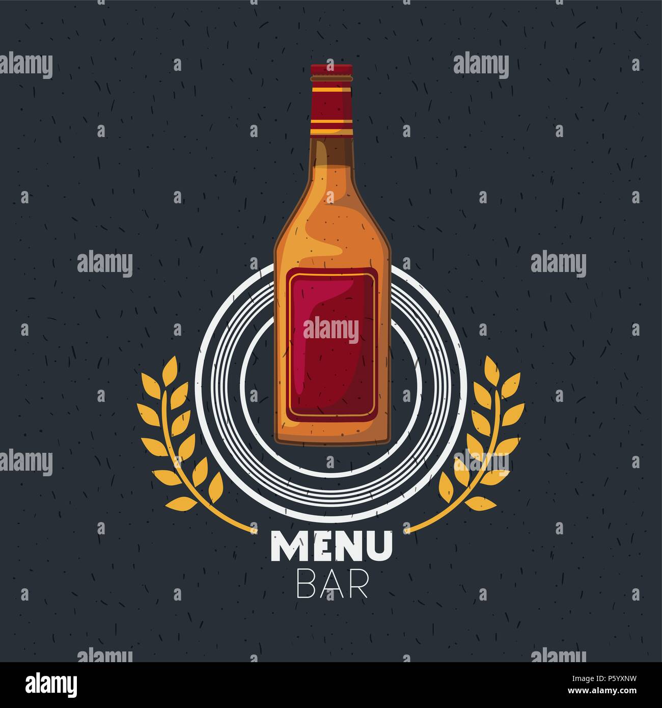 best drink bottle liquor frame Stock Vector Image & Art - Alamy