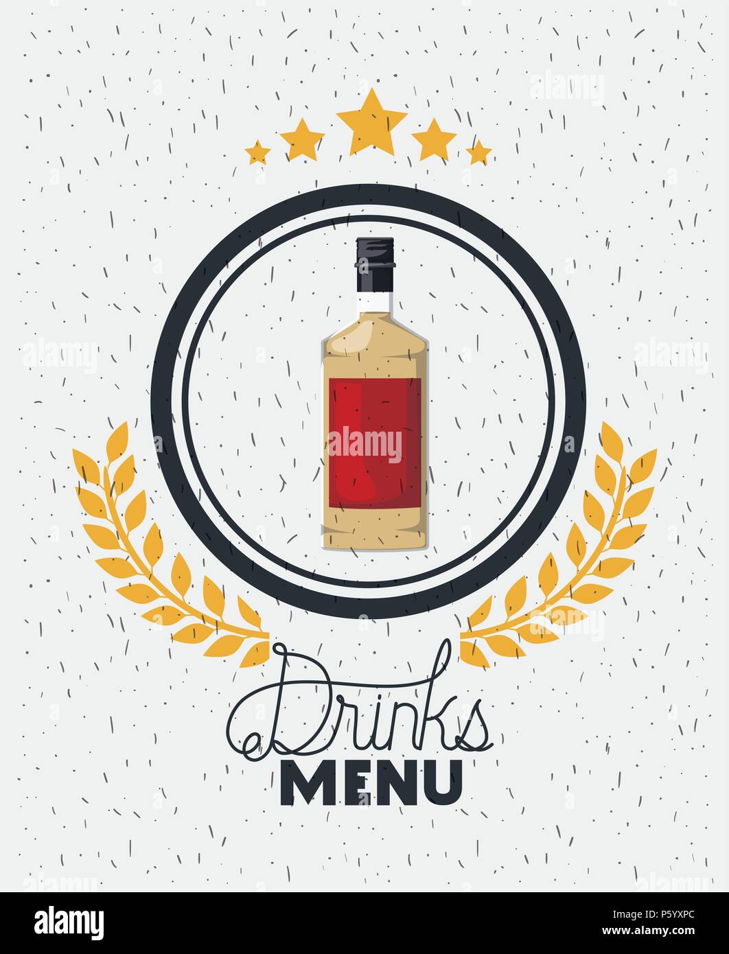 best drink bottle liquor frame Stock Vector Image & Art - Alamy