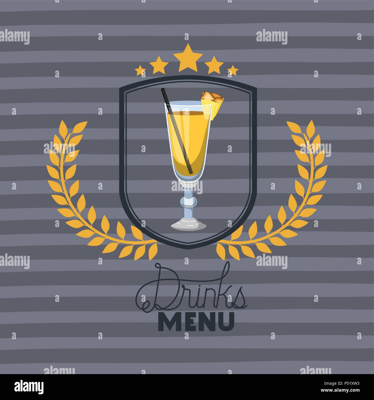 fresh and tropical cocktail frame Stock Vector Image & Art - Alamy