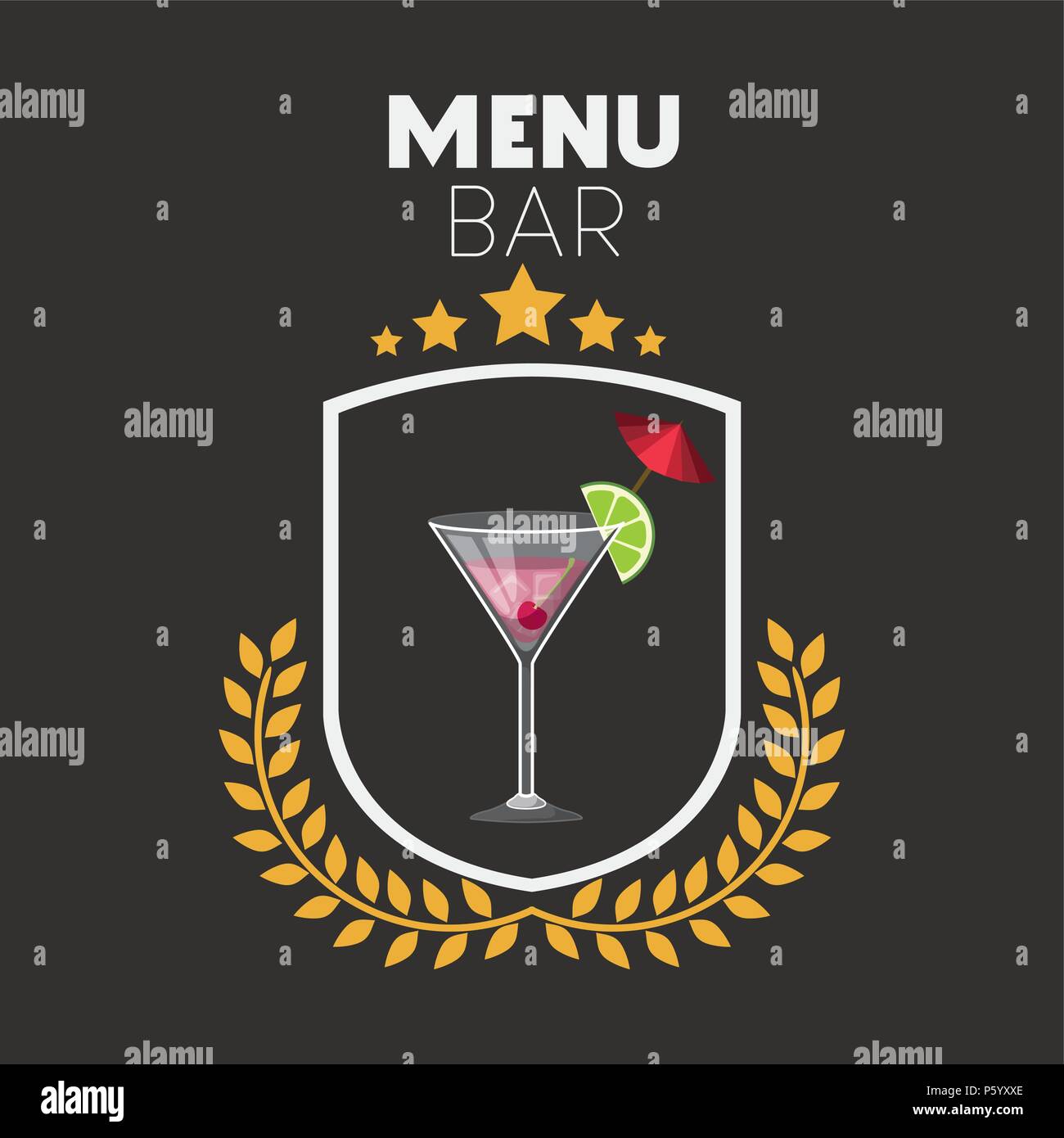 fresh and tropical cocktail frame Stock Vector Image & Art - Alamy