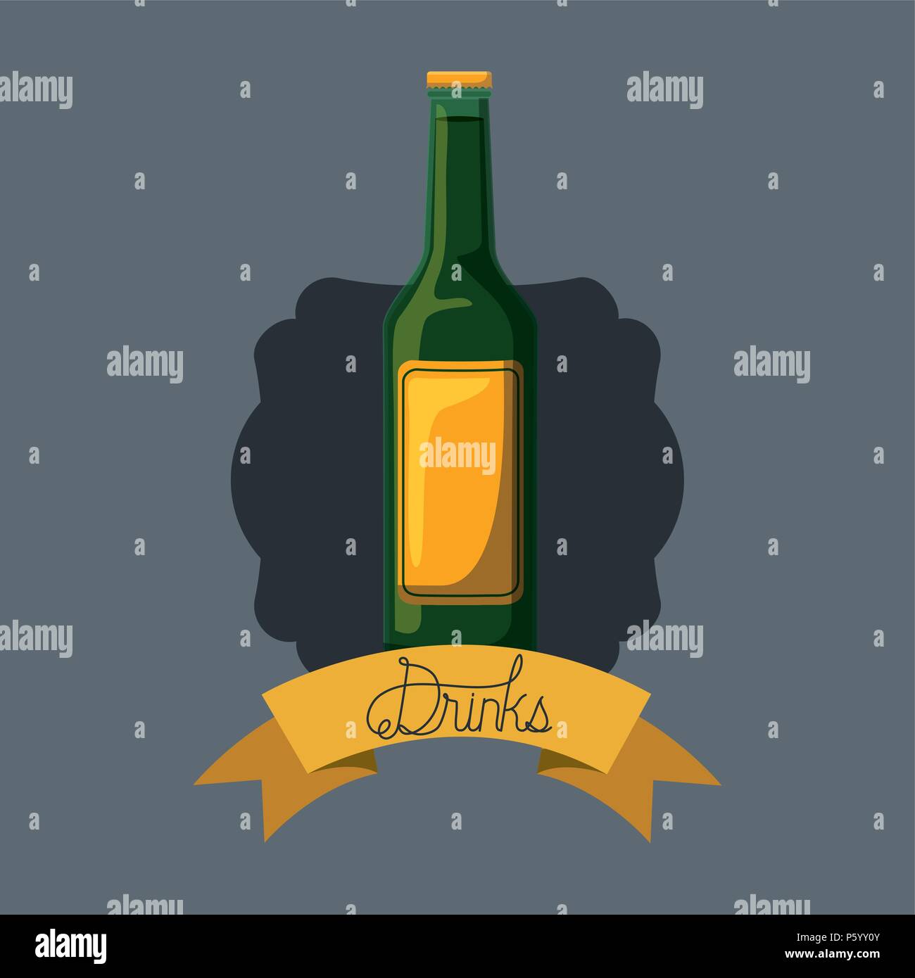 best drink bottle liquor frame Stock Vector Image & Art - Alamy