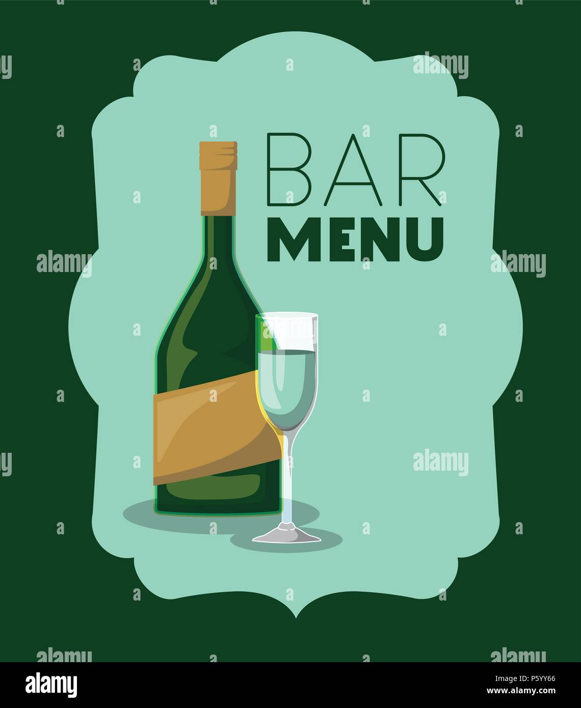 best drink bottle with cup frame Stock Vector Image & Art - Alamy