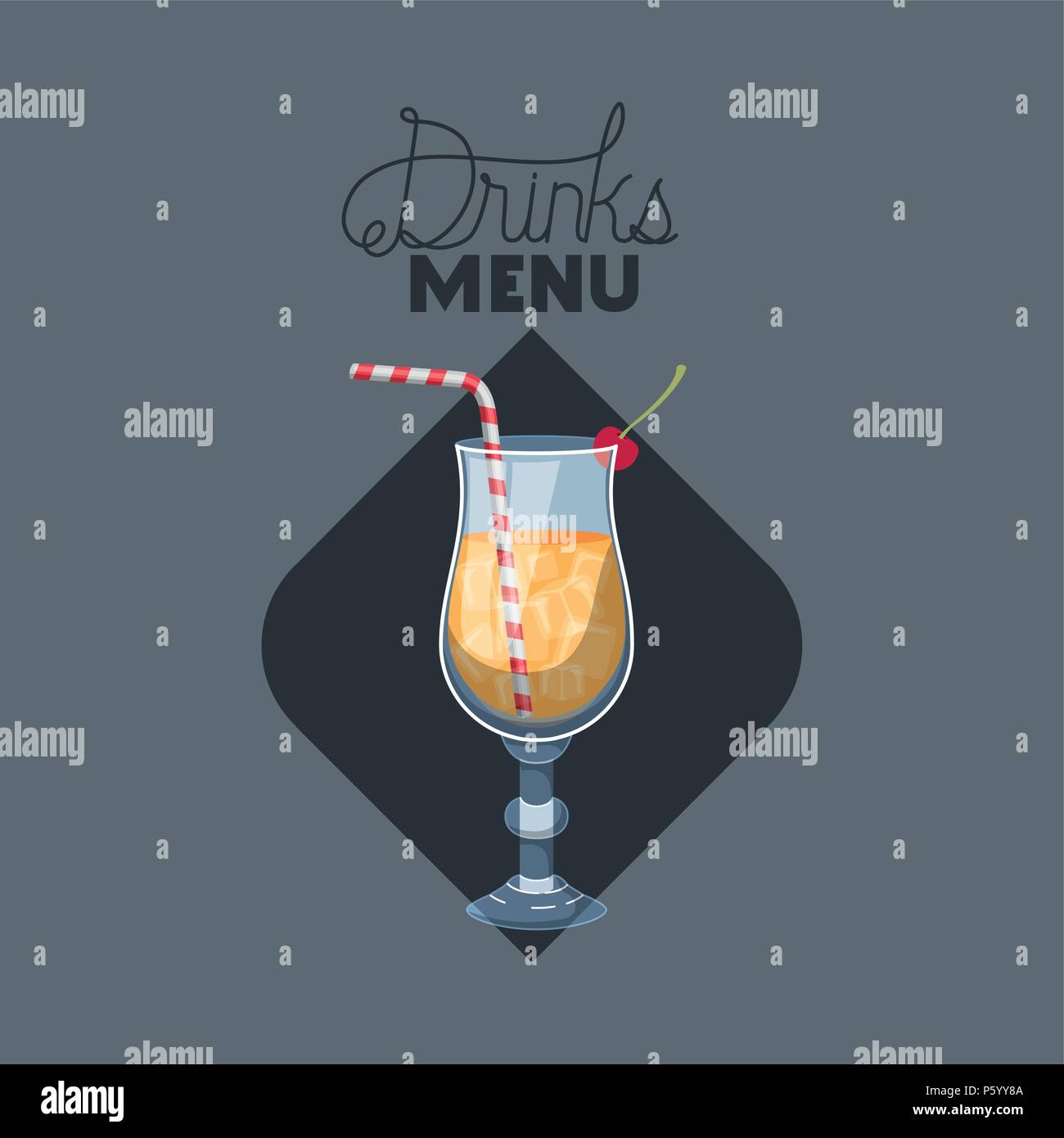 Luxury cocktails Stock Vector Images - Alamy