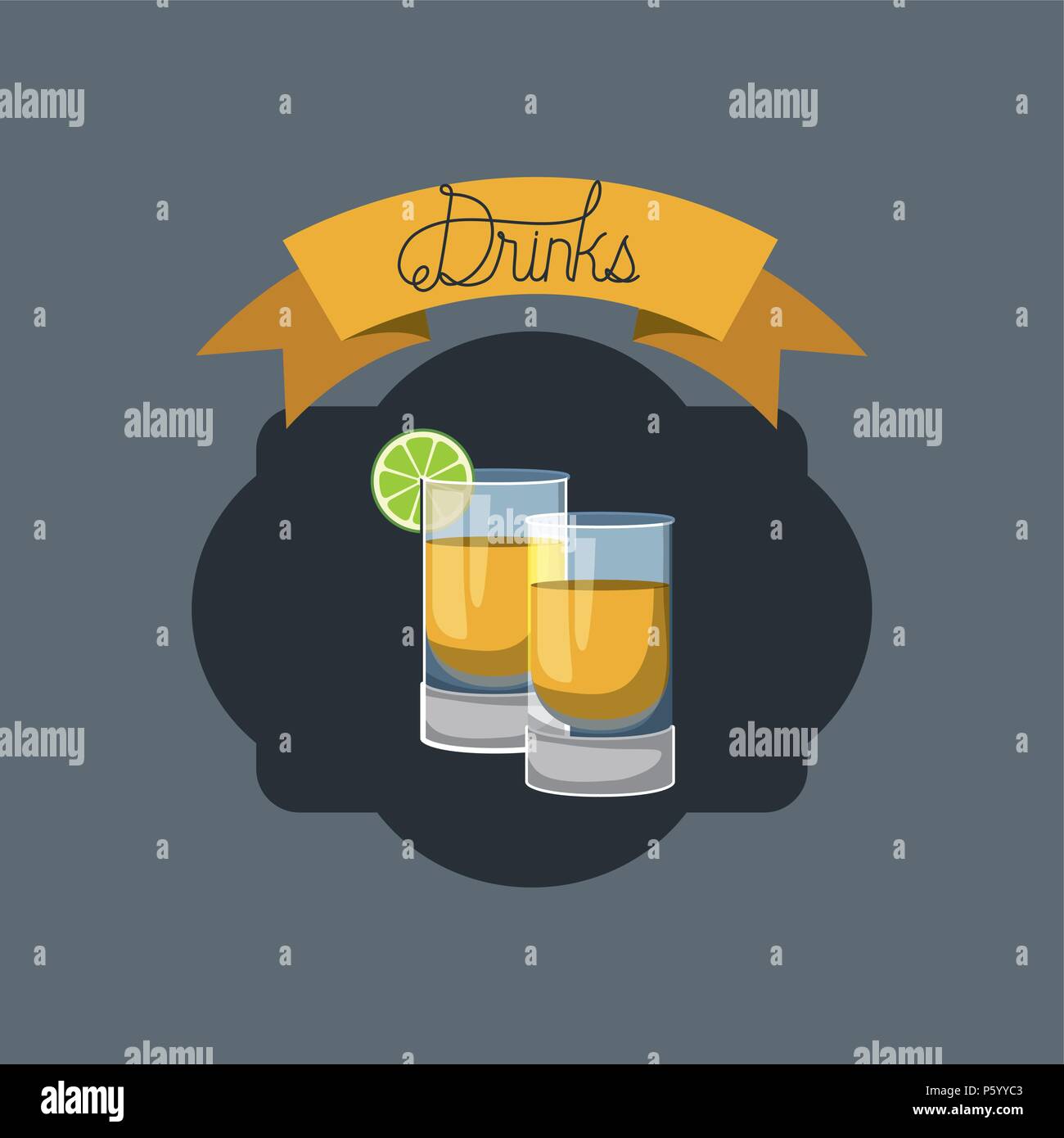 fresh and tropical cocktail frame Stock Vector Image & Art - Alamy